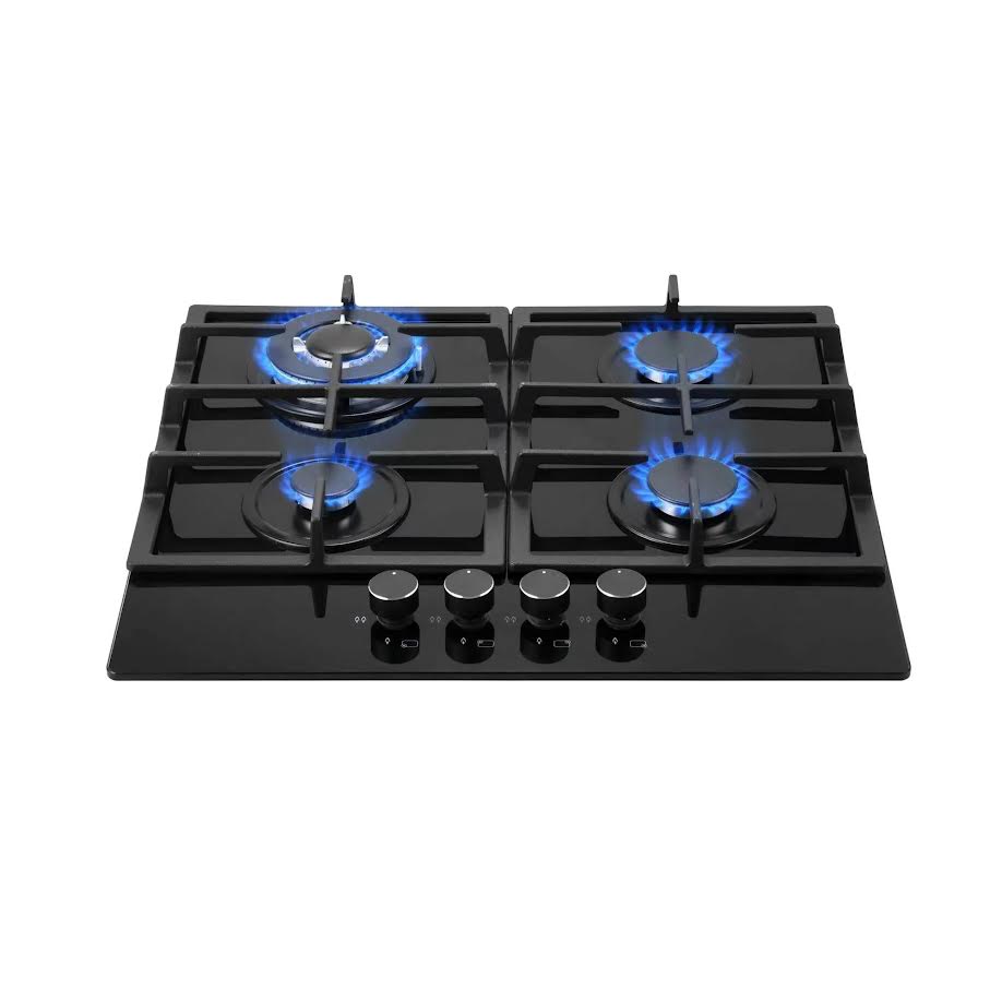 Totai Glass Hob 4 Burner Gas Black The Culinarium