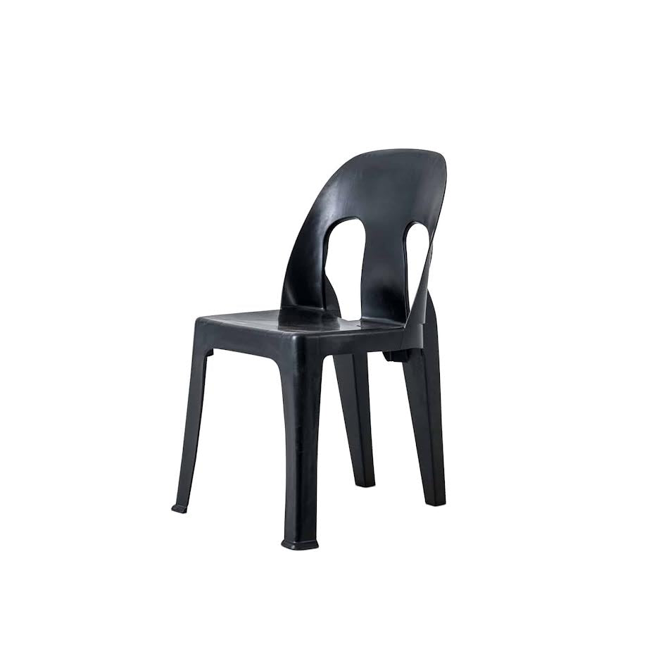 Exotic Designs Plastic Party Chair Black – The Culinarium