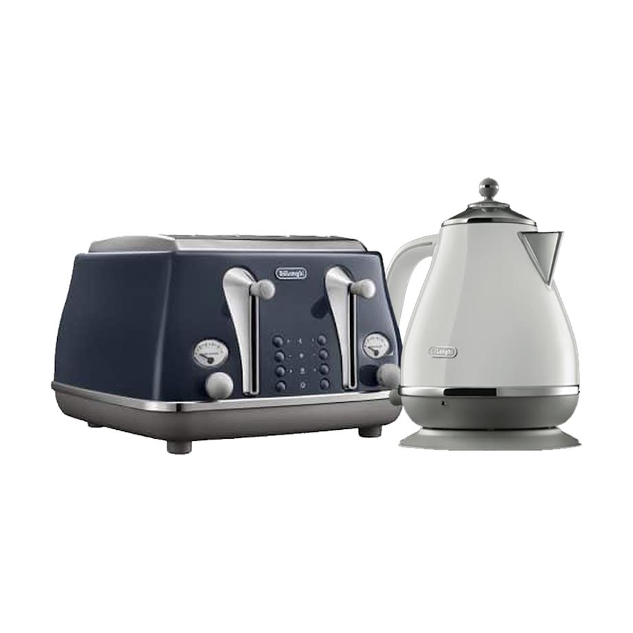 Delonghi Kettle & Toaster Icona Capitals Combo White & Blue – The ...