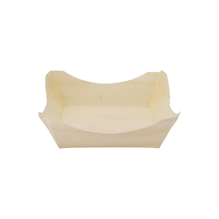 Regent 10 Piece Disposable Wooden Square Boats Set Brown – The Culinarium