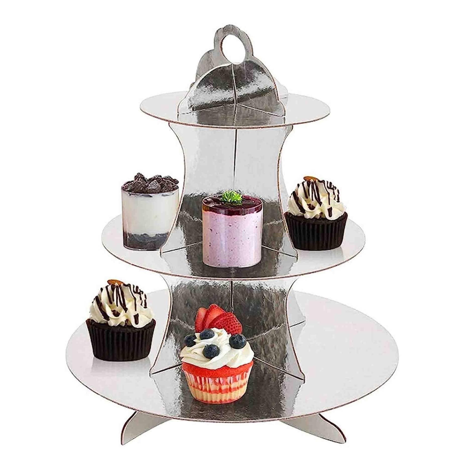 Kitchen Life Cake Stand 3 Tier - Silver – The Culinarium