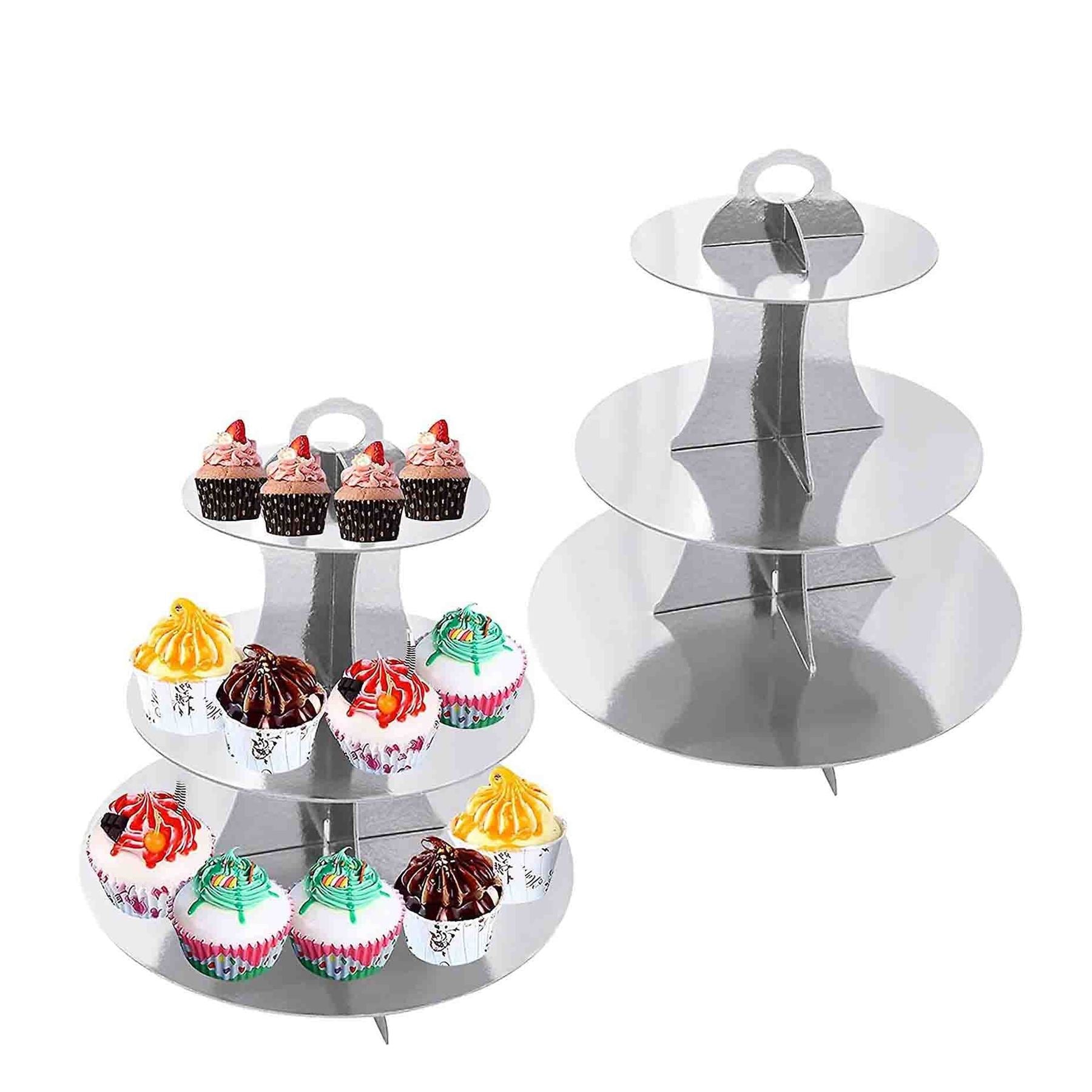 Kitchen Life Cake Stand 3 Tier - Silver – The Culinarium