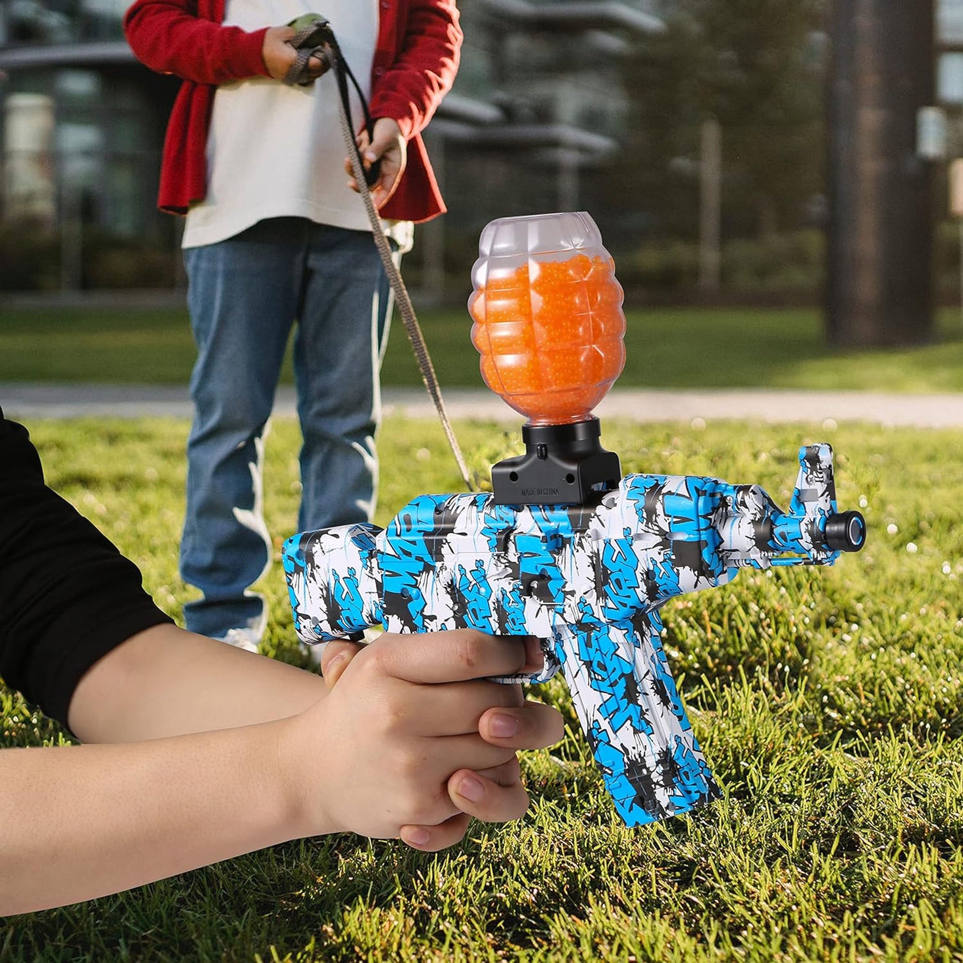 Shooting Elite Gel Blaster Toy Gun Blue, Black & White – The Culinarium