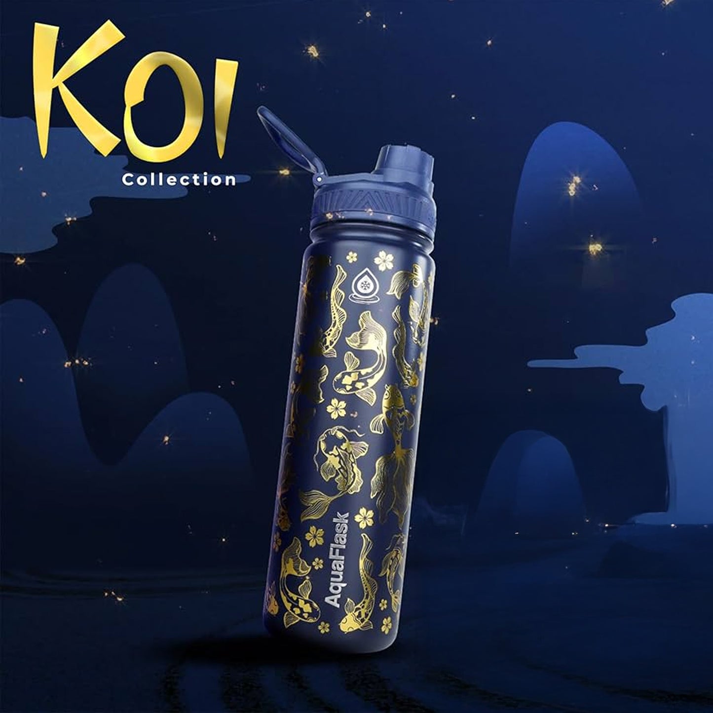Aquaflask Koi 650ml Flask Resilience Blue – The Culinarium