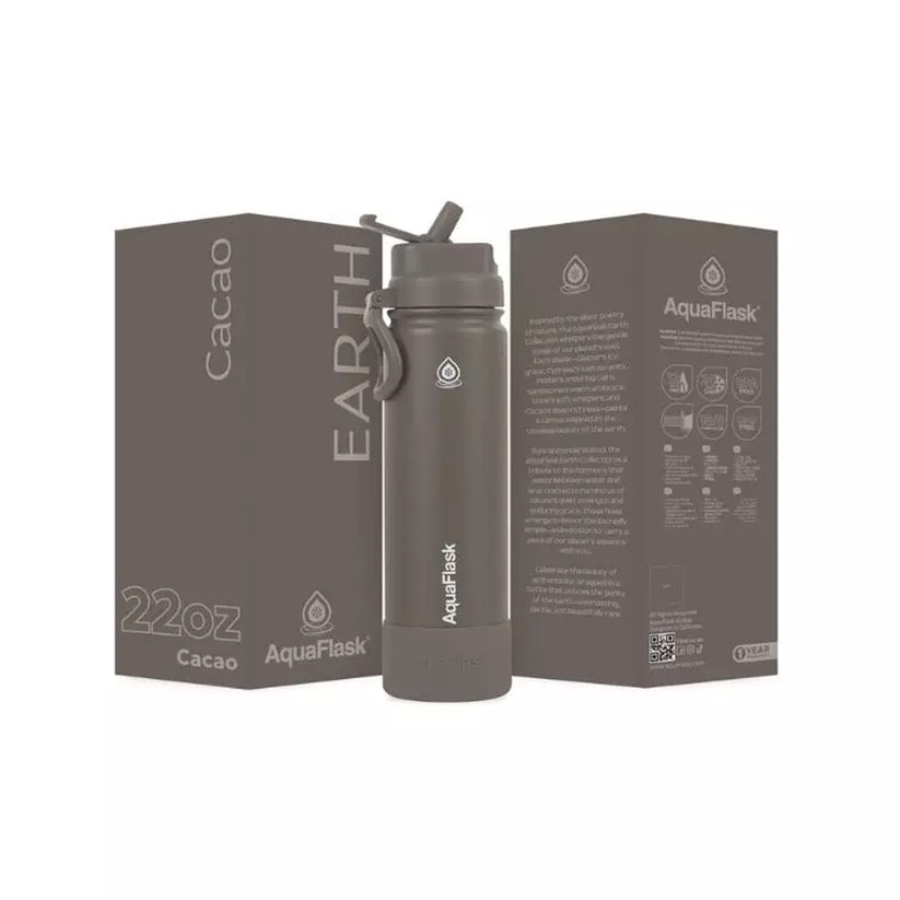 Aquaflask Earth Flipsip 650ml Flask Cacao – The Culinarium