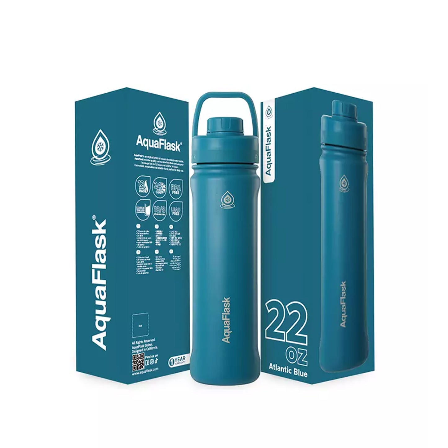 Aquaflask Sport 650ml Flask Atlantic Blue – The Culinarium