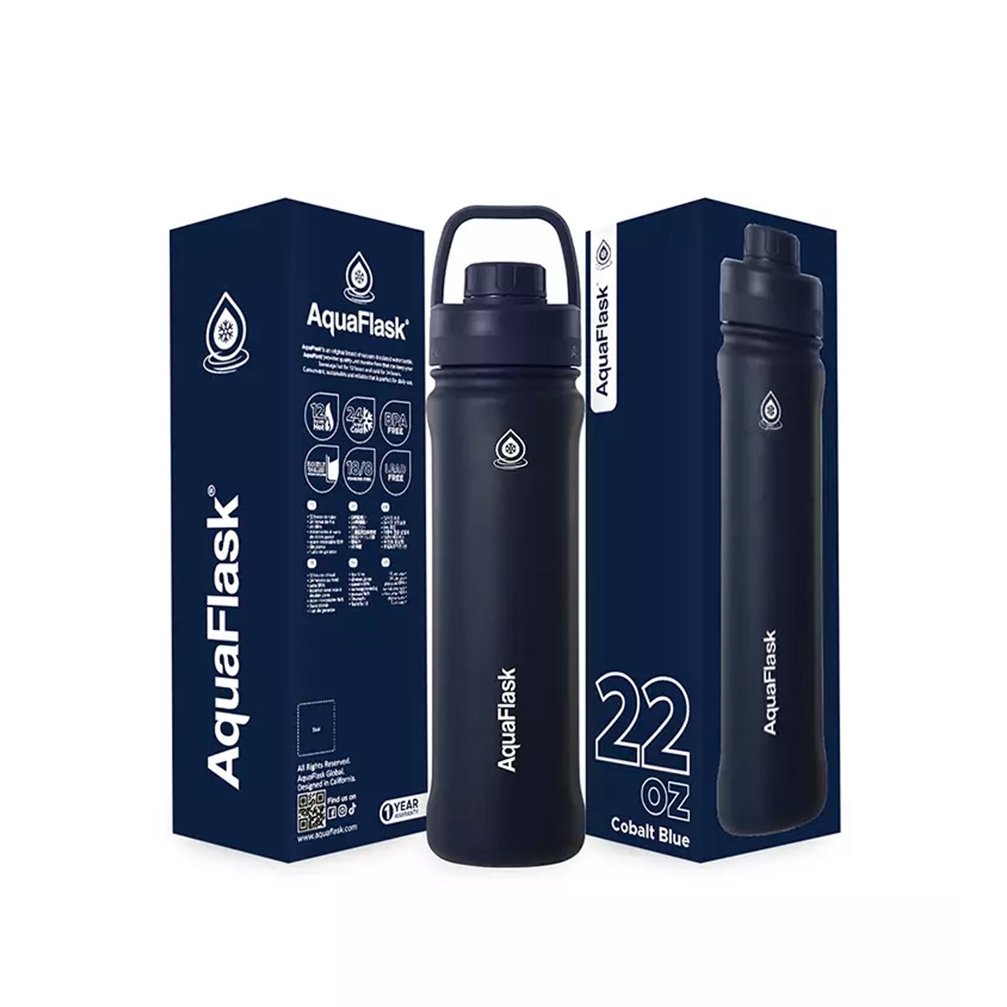 Aquaflask Sport 650ml Flask Cobalt Blue – The Culinarium