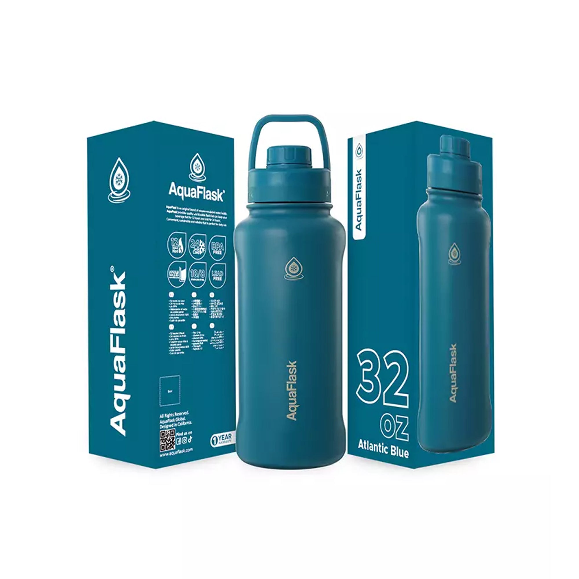 Aquaflask Sport 950ml Flask Atlantic Blue – The Culinarium