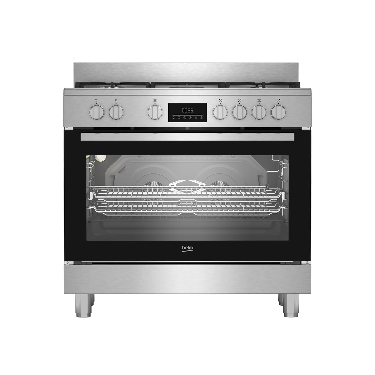Beko 90cm Range Gas Cooker Silver – The Culinarium