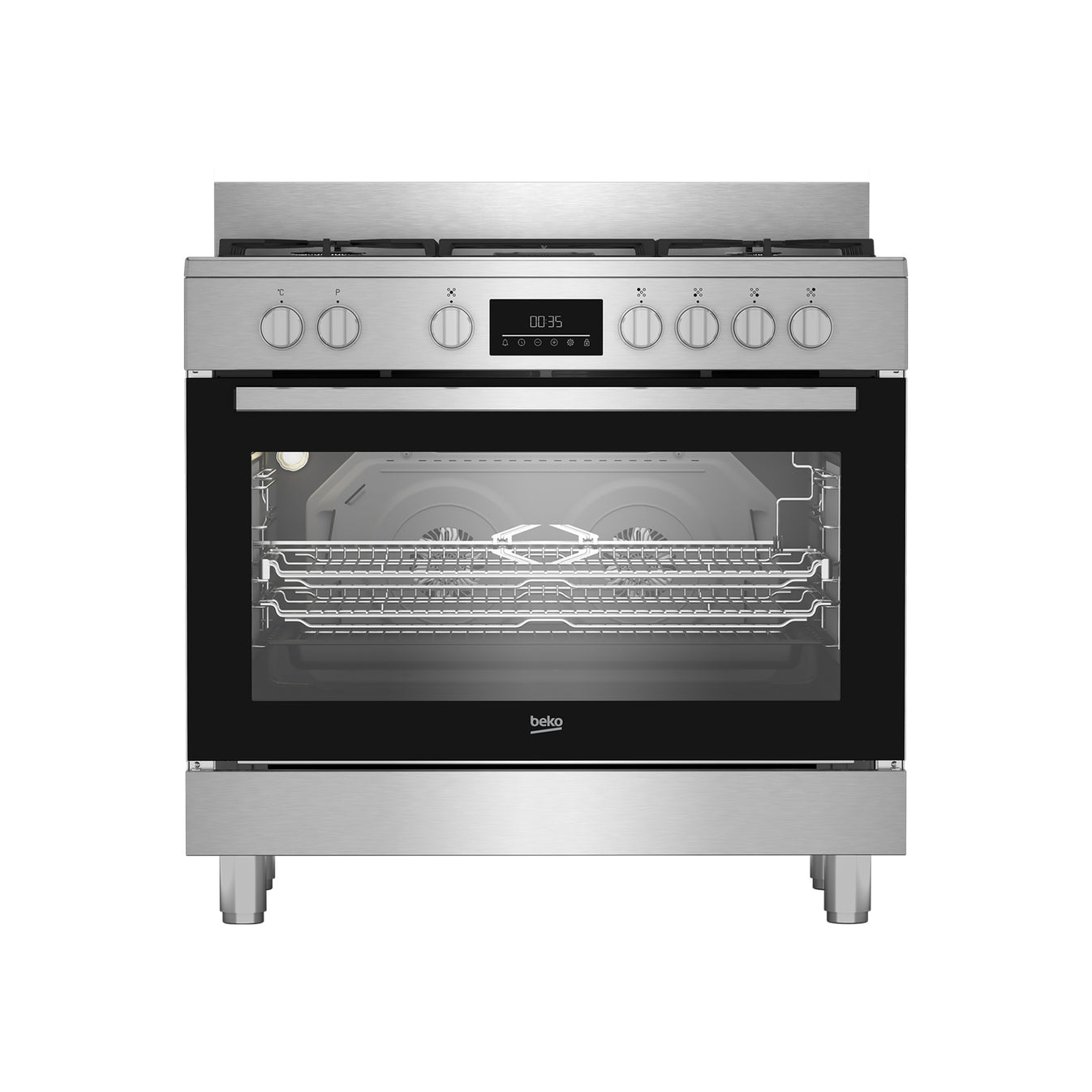 Beko 90cm Range Gas Cooker Silver – The Culinarium