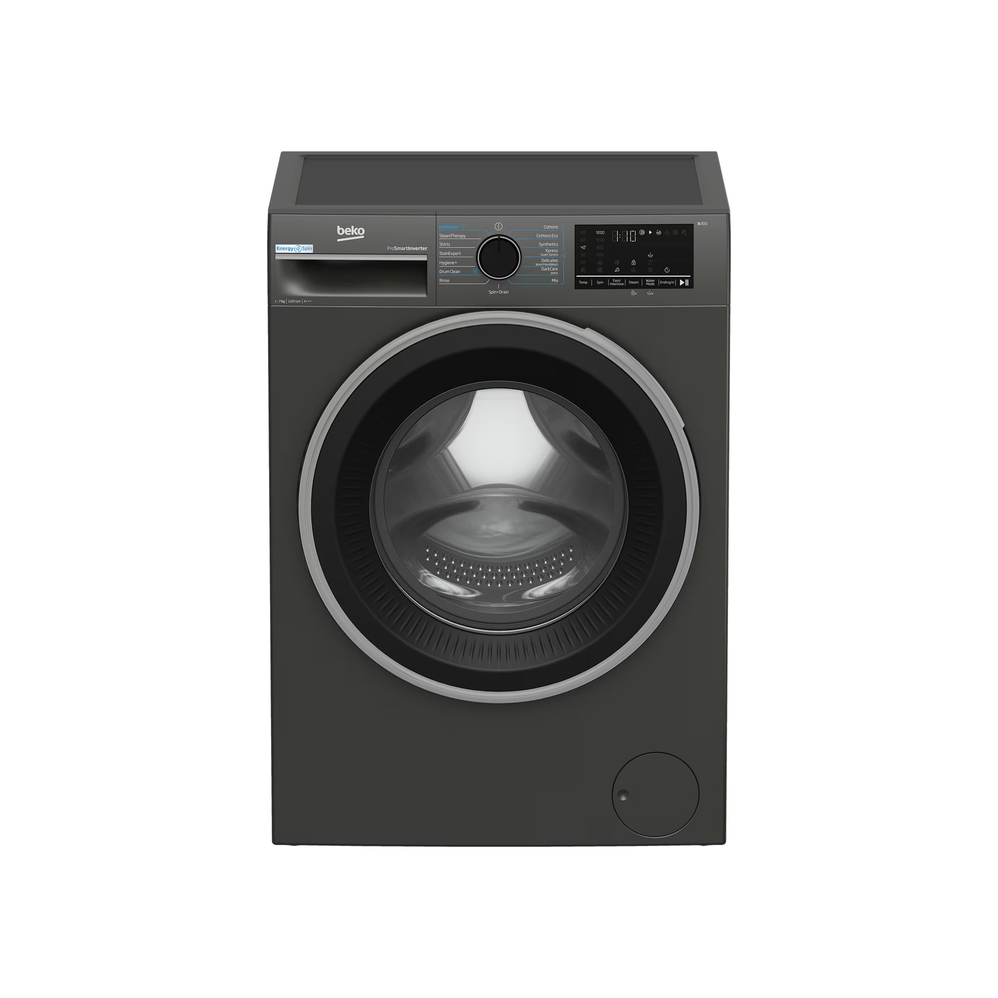 Beko 7kg Front Loader Washing Machine Manhattan Grey – The Culinarium
