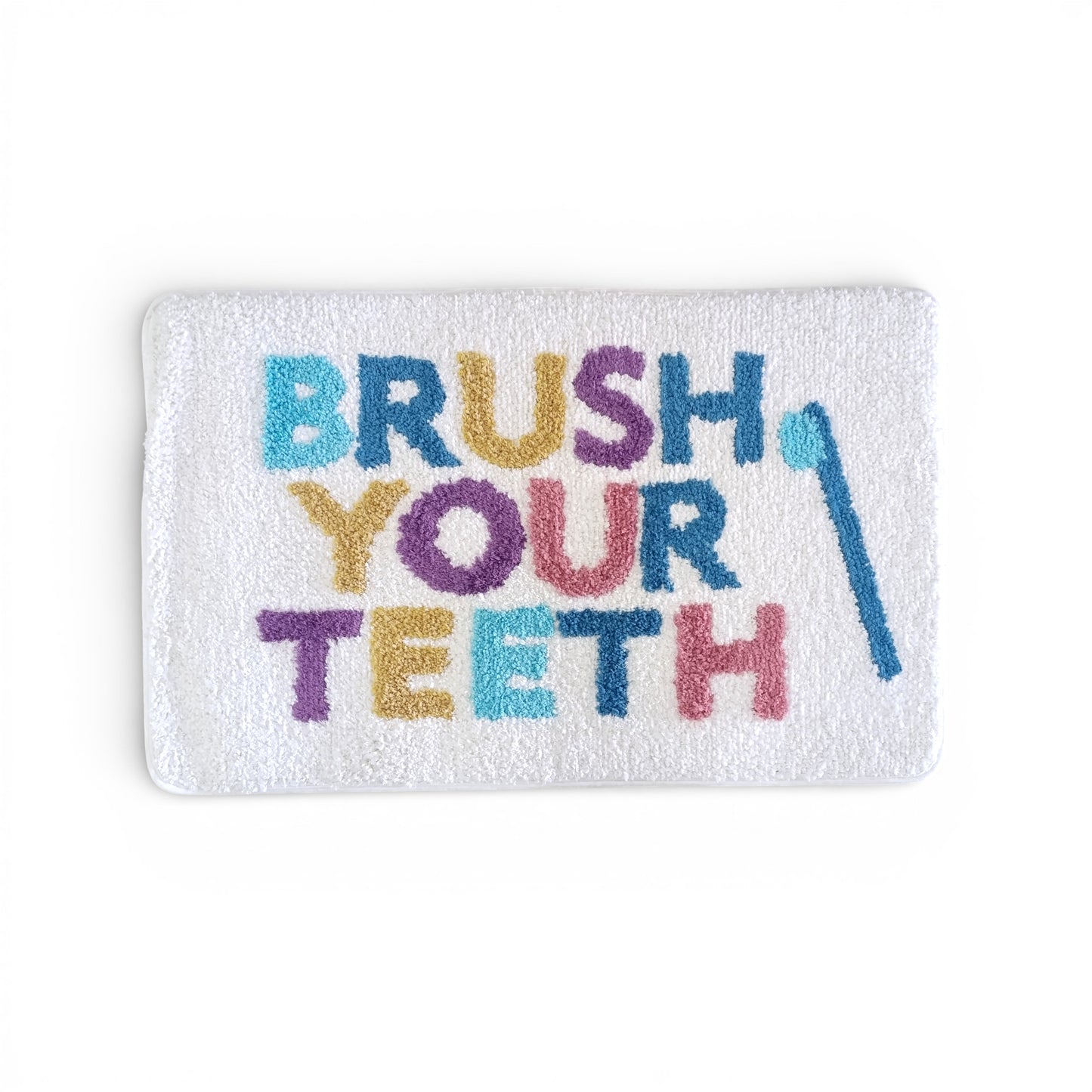 "Brush Your Teeth" Floor Mat Multicoloured – The Culinarium