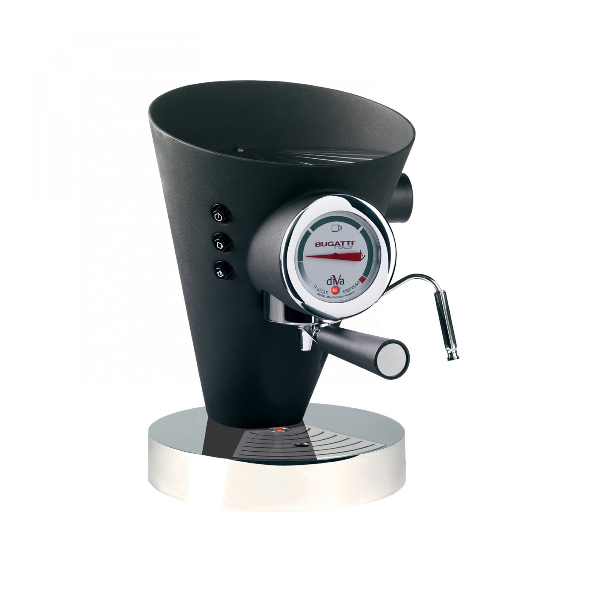 Bugatti Diva Espresso Coffee Machine Black – The Culinarium