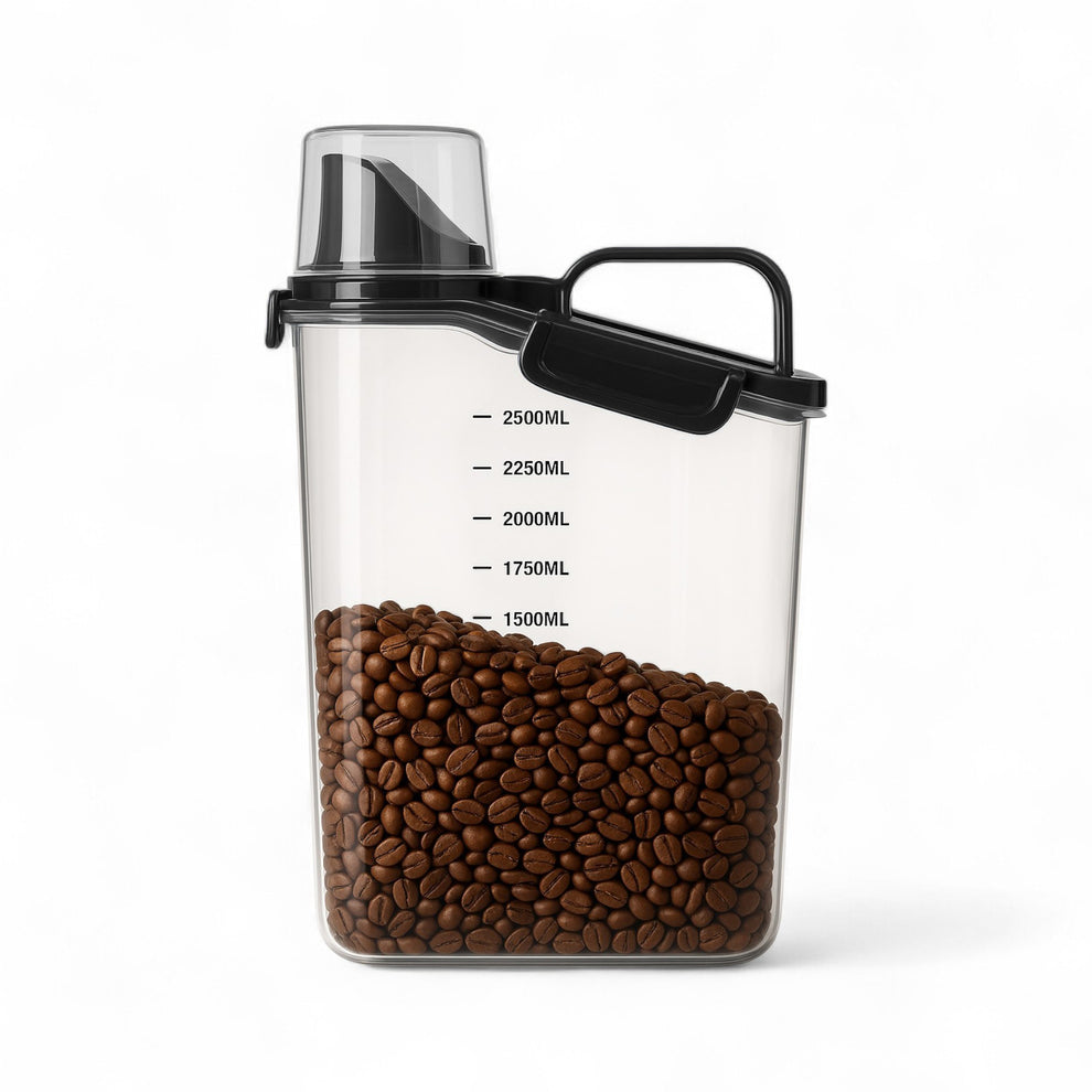 CH 2.5Lt Canister with Measuring Cup Clear – The Culinarium