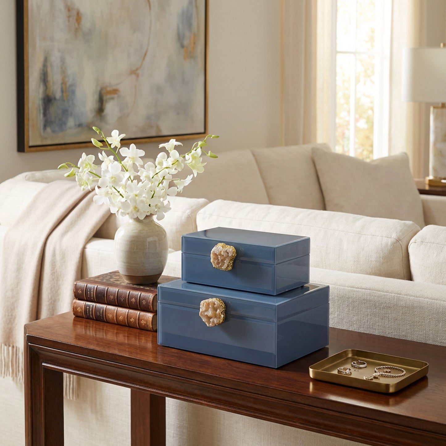 2 Piece Jewellery Box Set Blue – The Culinarium