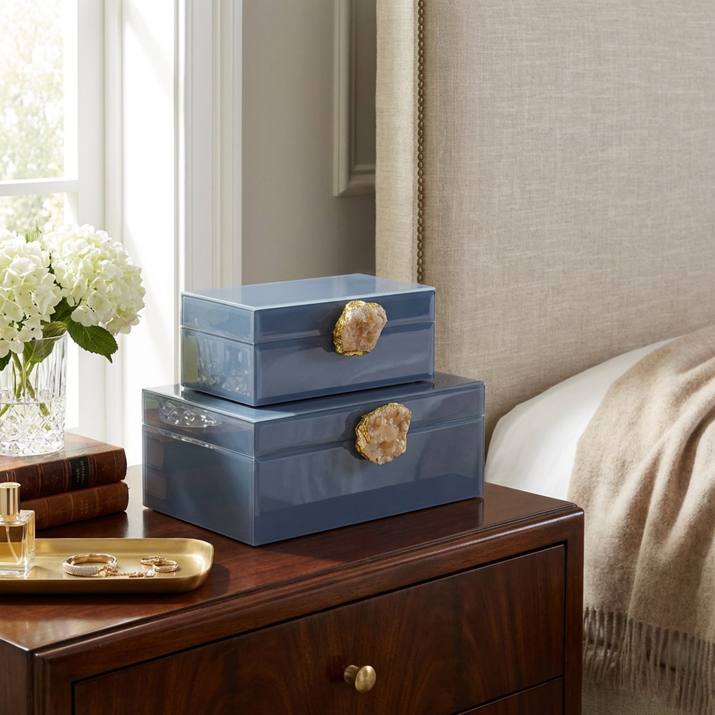 2 Piece Jewellery Box Set Blue – The Culinarium