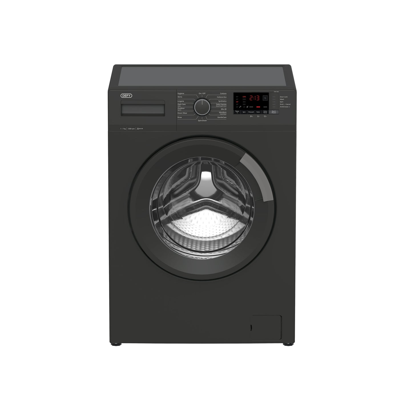 Defy 7KG Front Loader Washing Machine Manhattan Grey – The Culinarium