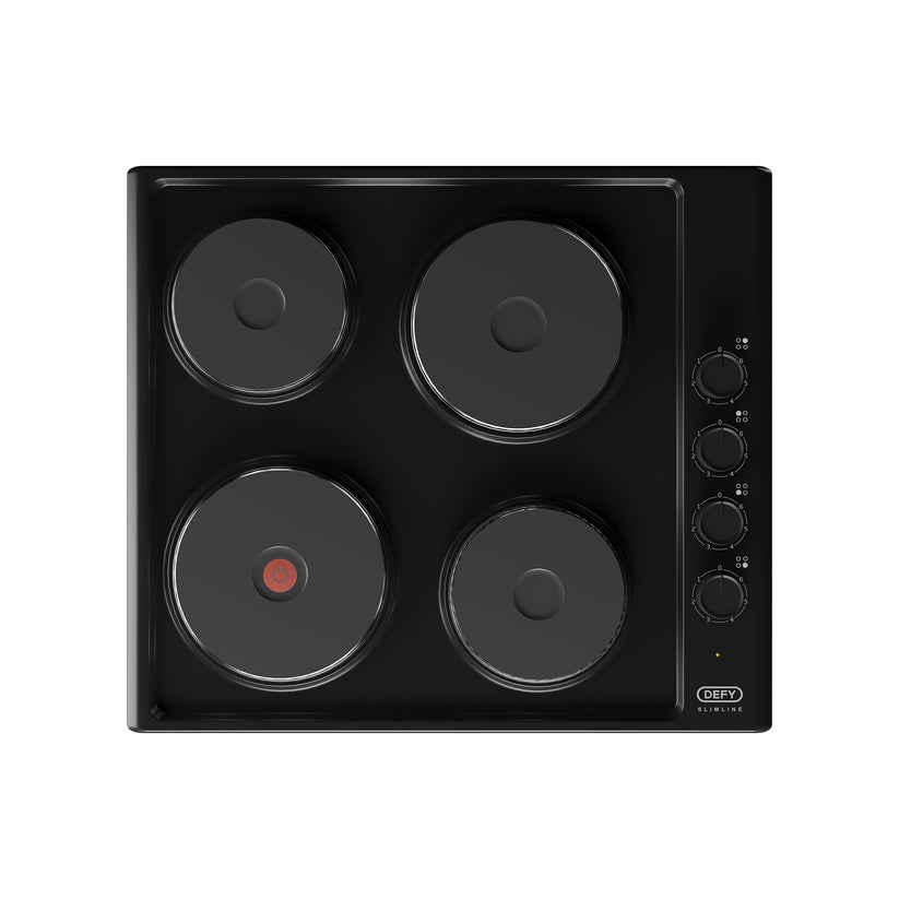 Defy Slimline Solid Hob with CP Black – The Culinarium