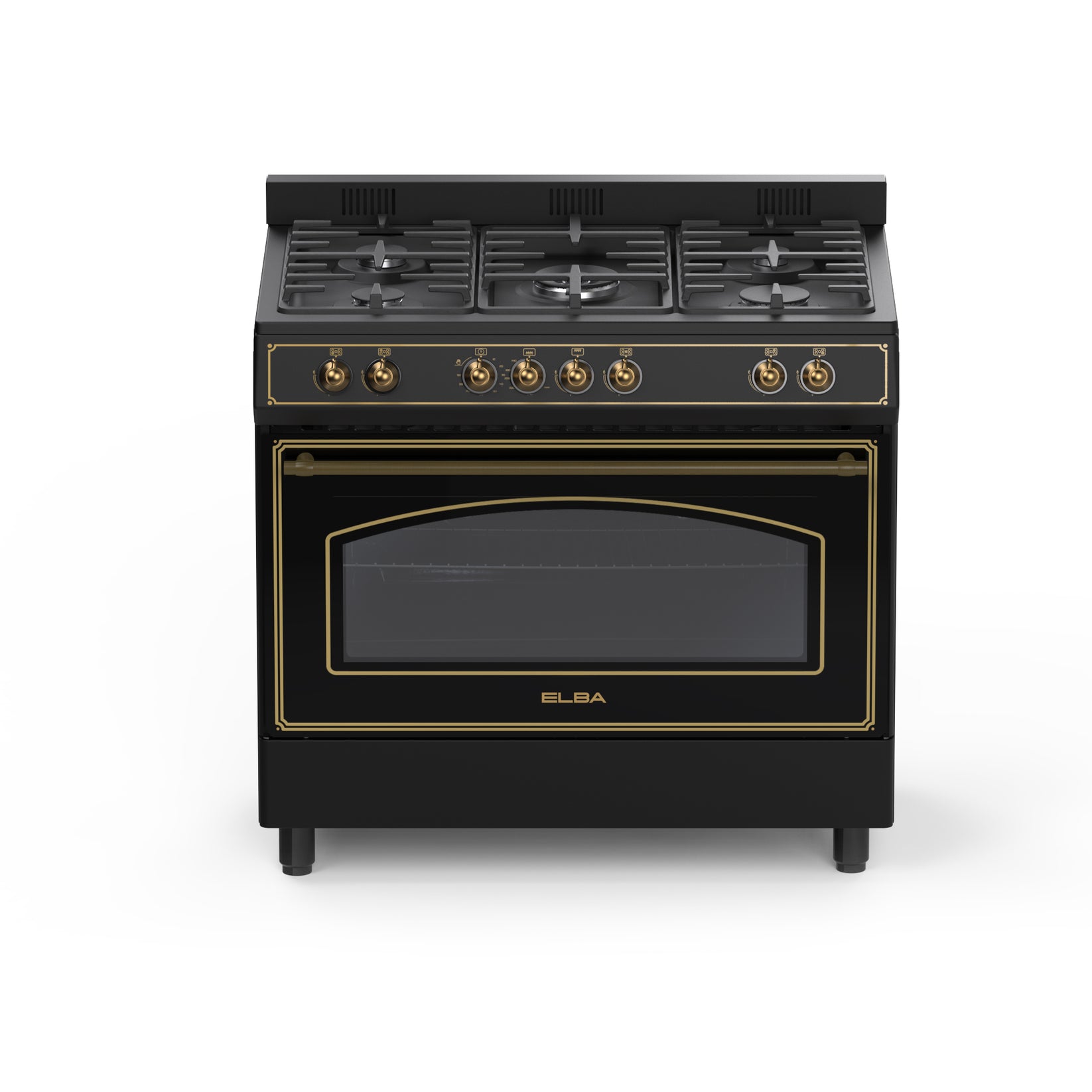 Elba 90cm 5 Gas Burner Stove With Electric Multifunction Oven – The ...
