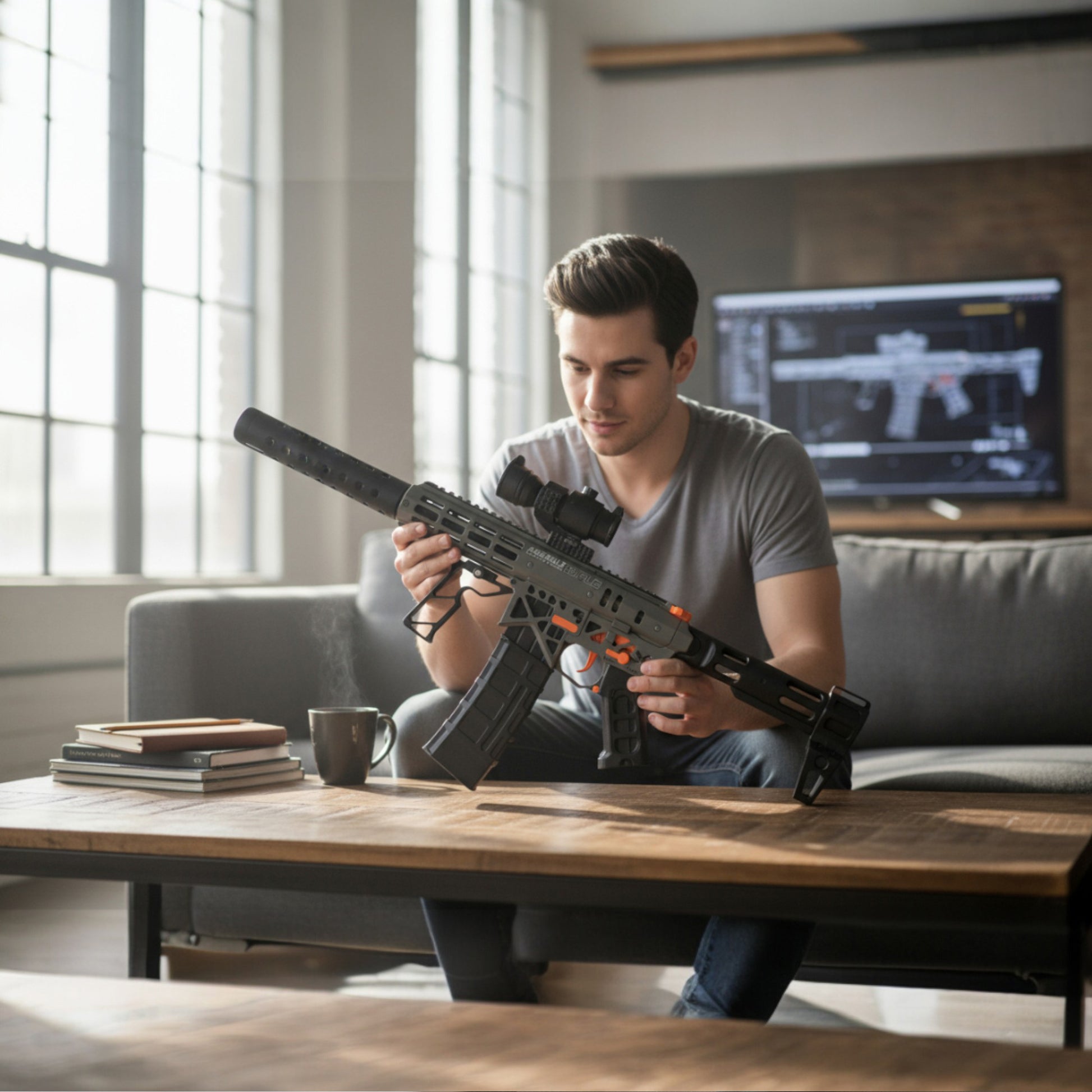 Assault Rifle Orbi Gun Black – The Culinarium