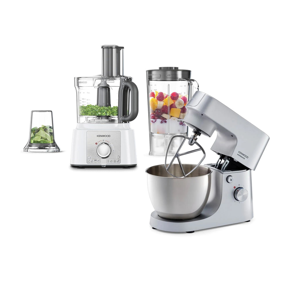 Kenwood Multipro Express Food Processor + 1000W HomeBake Stand Mixer w ...