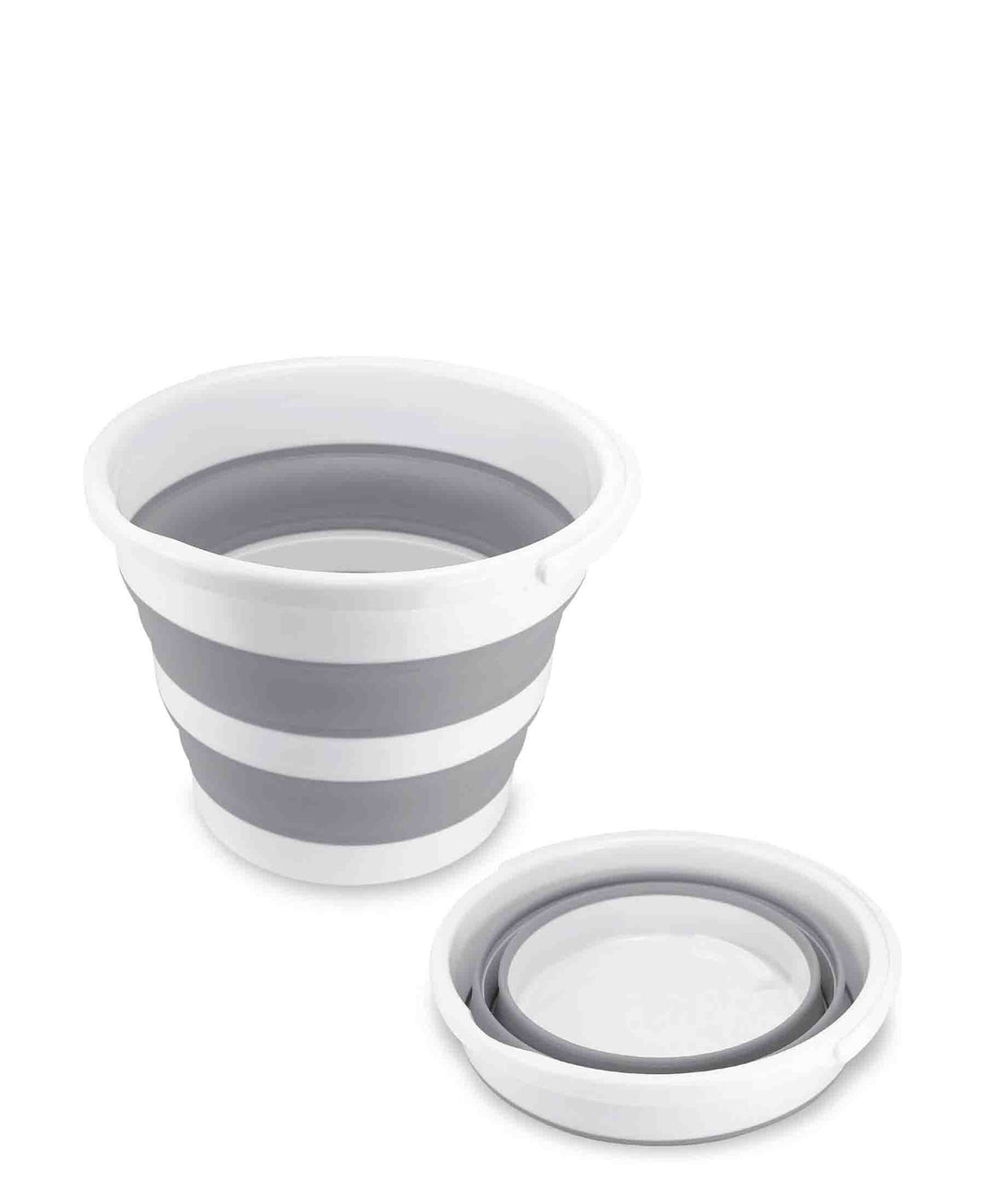 Kitchen Life Collapsible 10Lt Bucket - White & Grey – The Culinarium