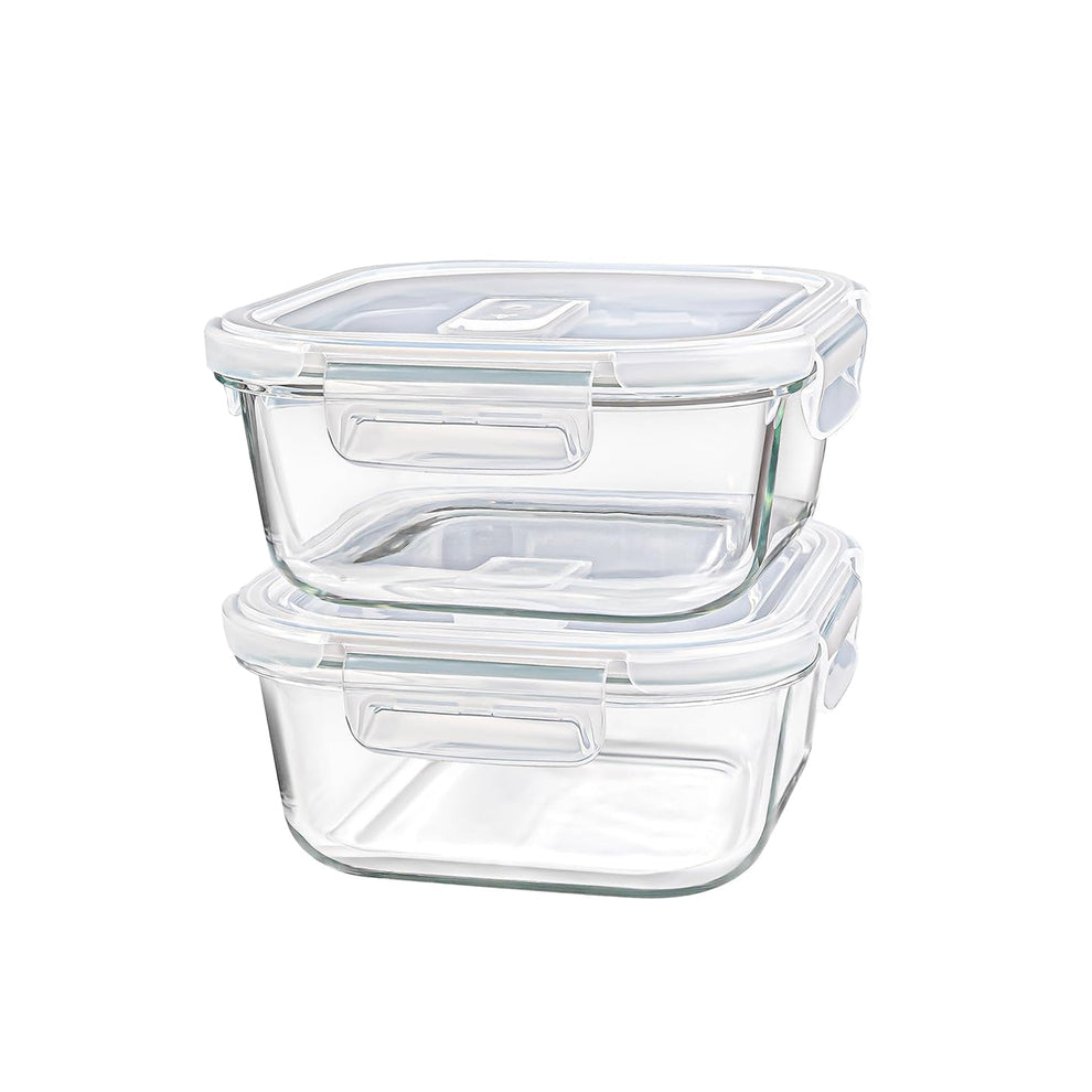 2 Piece 800ml Storage Container Set Clear – The Culinarium
