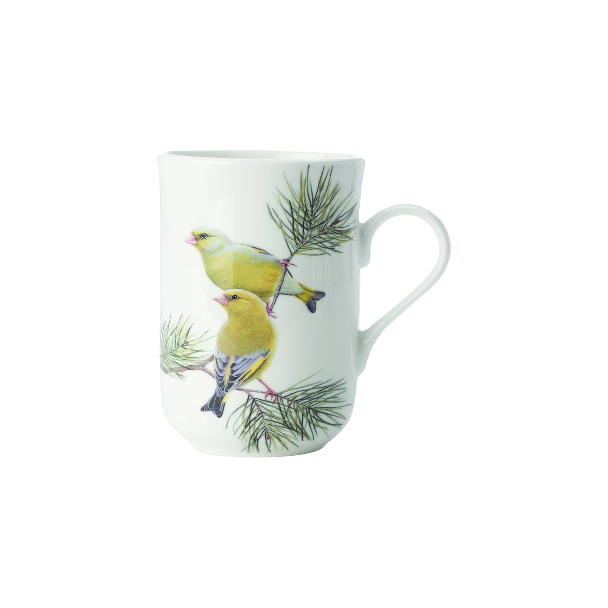 Maxwell & Williams Birds Of The World 300ml Greenfinches Mug White ...