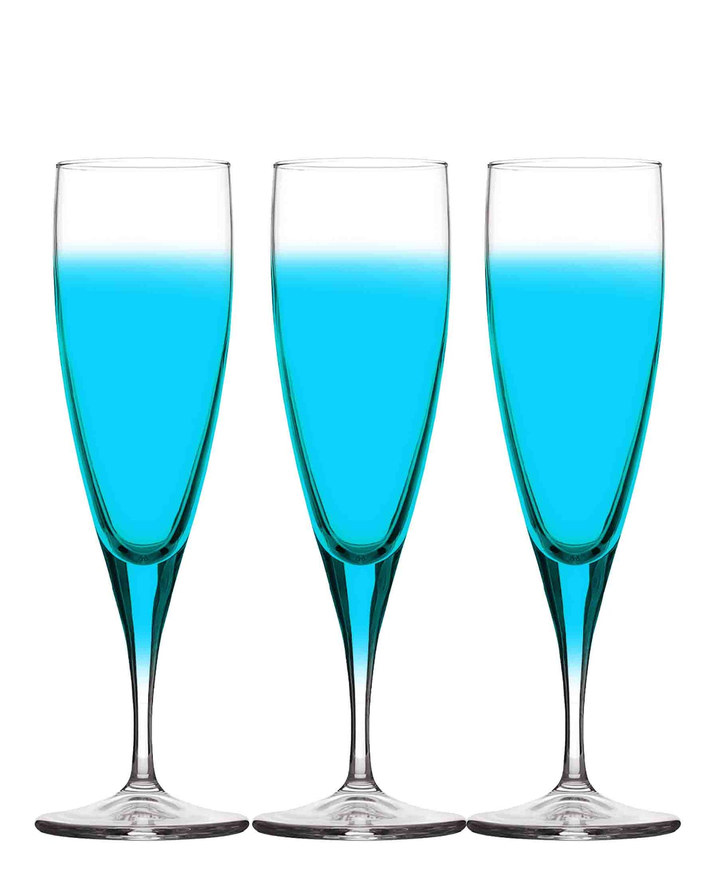 Pasabahce 3 Piece Workshop Lyric Glasses Set Blue The Culinarium