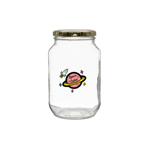 Regent 1Lt Printed Glass Storage Jar Clear – The Culinarium