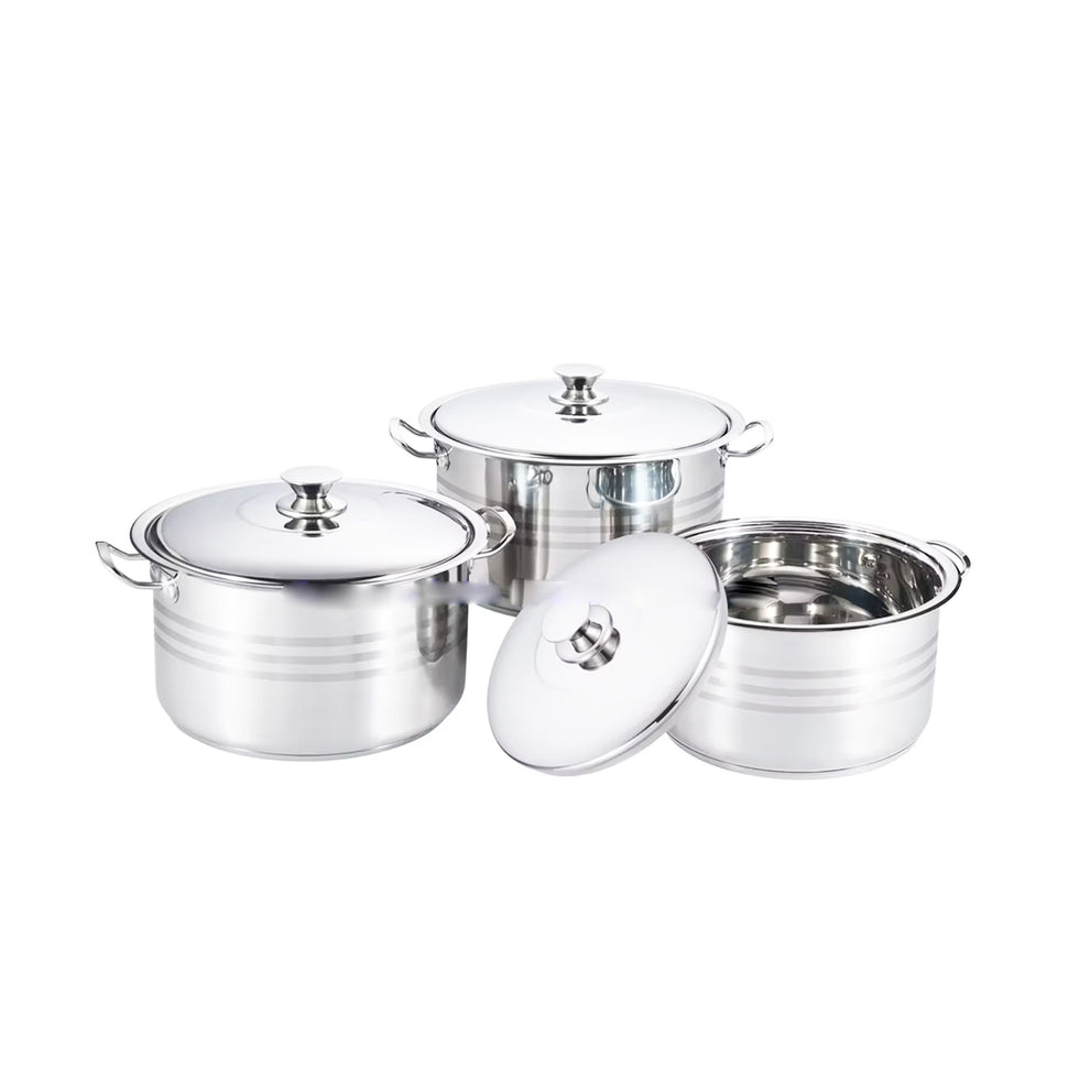 Rolux 6 Piece Pot Set Silver – The Culinarium