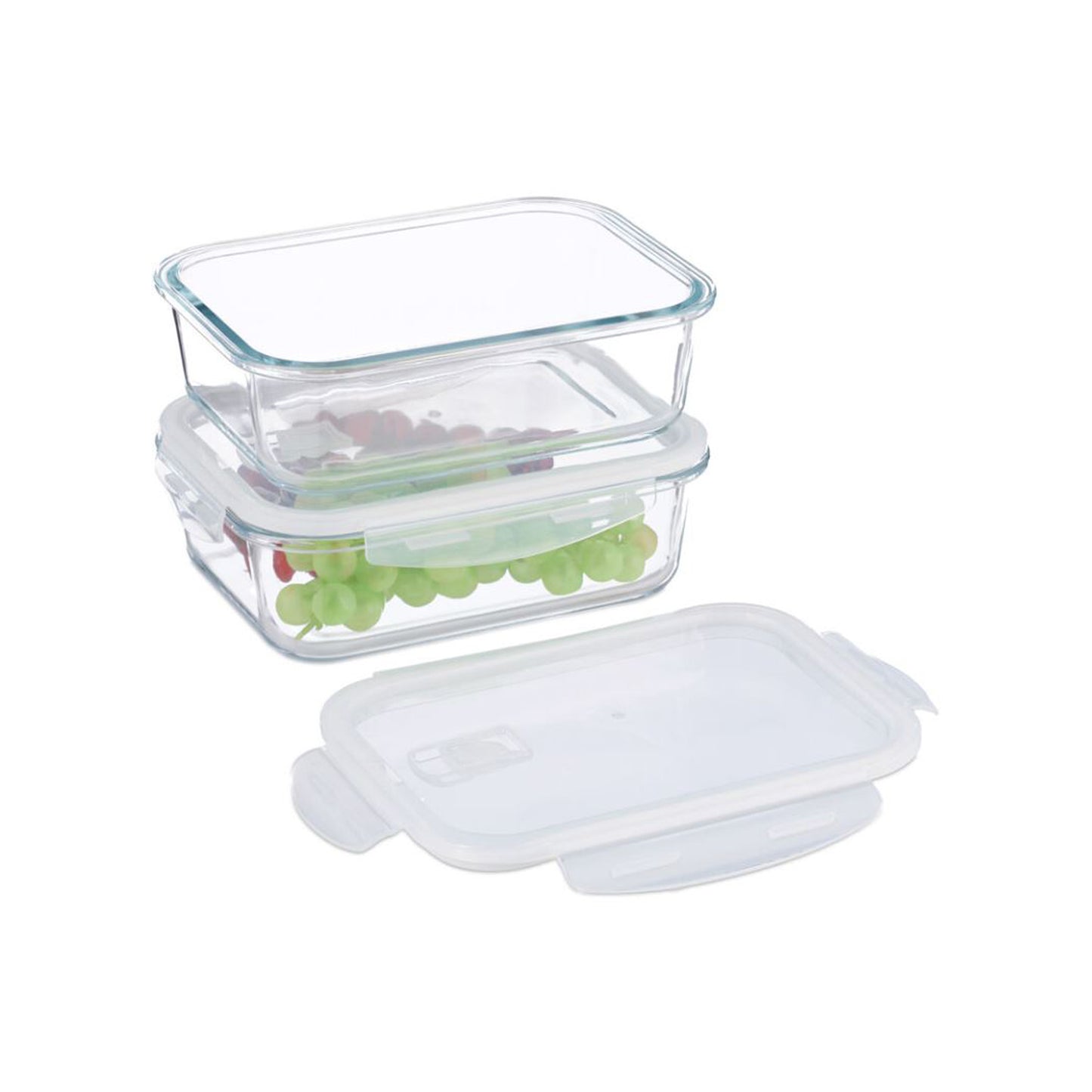 2 Piece 1040ml Storage Container Set Clear – The Culinarium