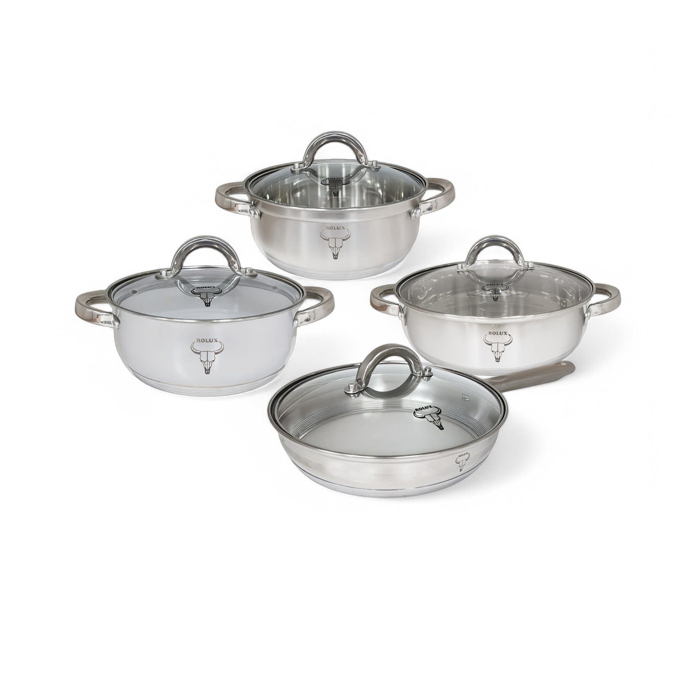 Rolux 8 Piece Starter Pot Set Silver – The Culinarium