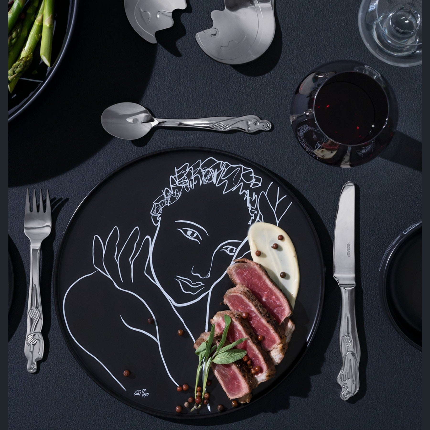 Carrol Boyes Full Of Grace Platter 28cm - Black – The Culinarium