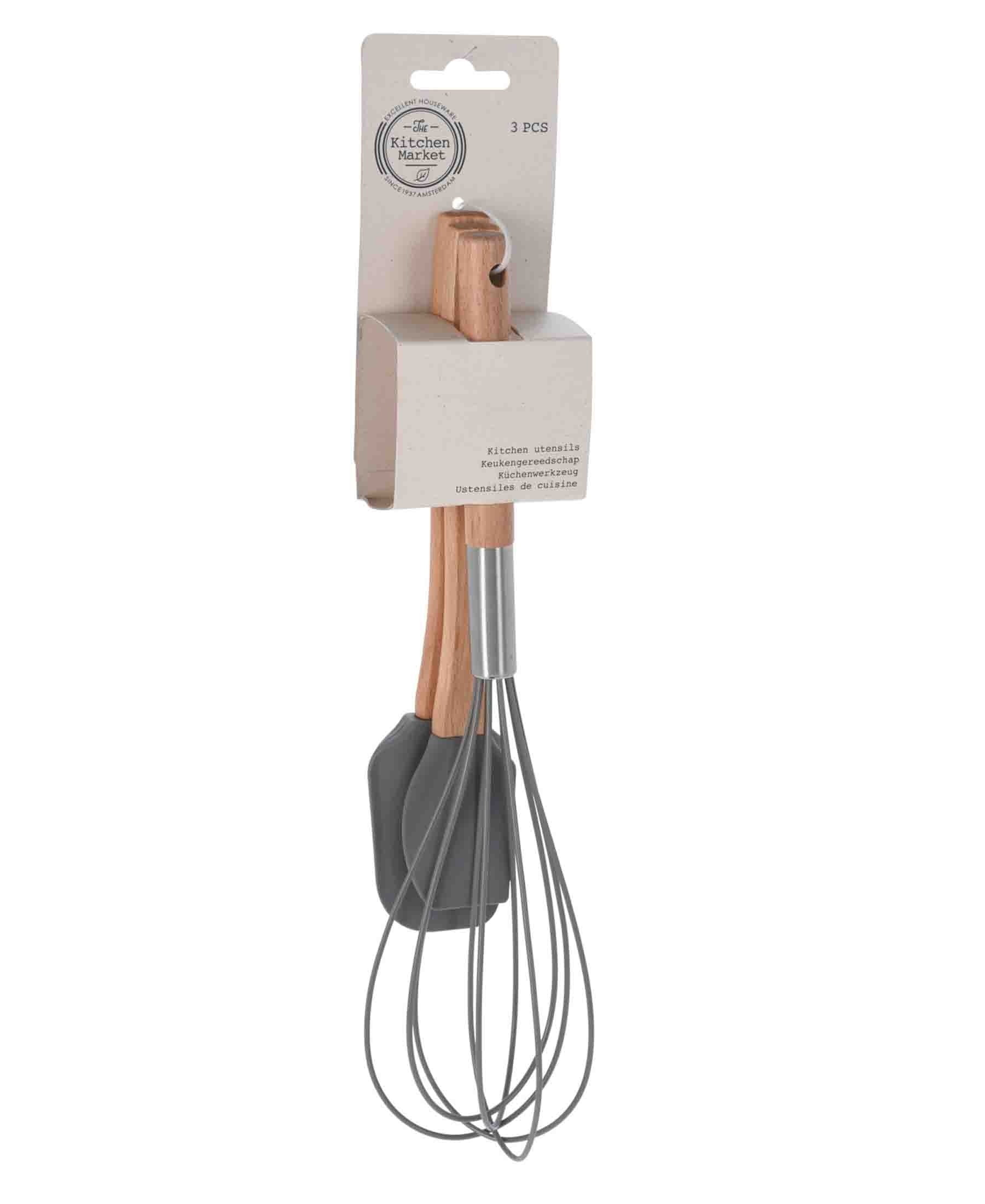 Excellent Houseware 3 Piece Tool Set - Grey – The Culinarium