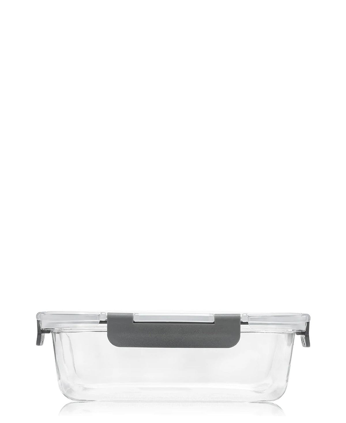 Consol 1L Madrid Rectangular Glass Storage Container - Transparent & G ...