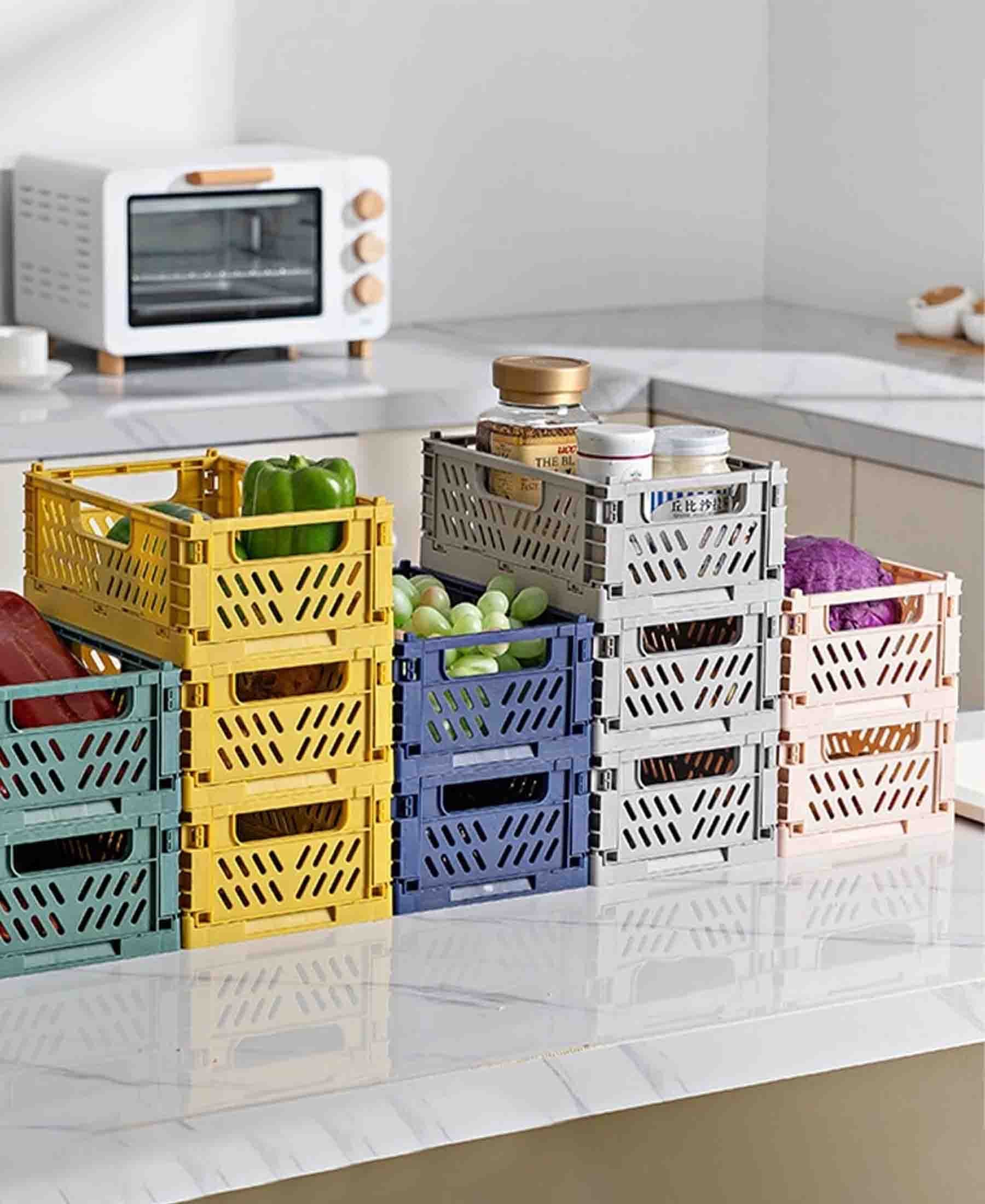 Fine Living Small Folding Crate - Pink – The Culinarium