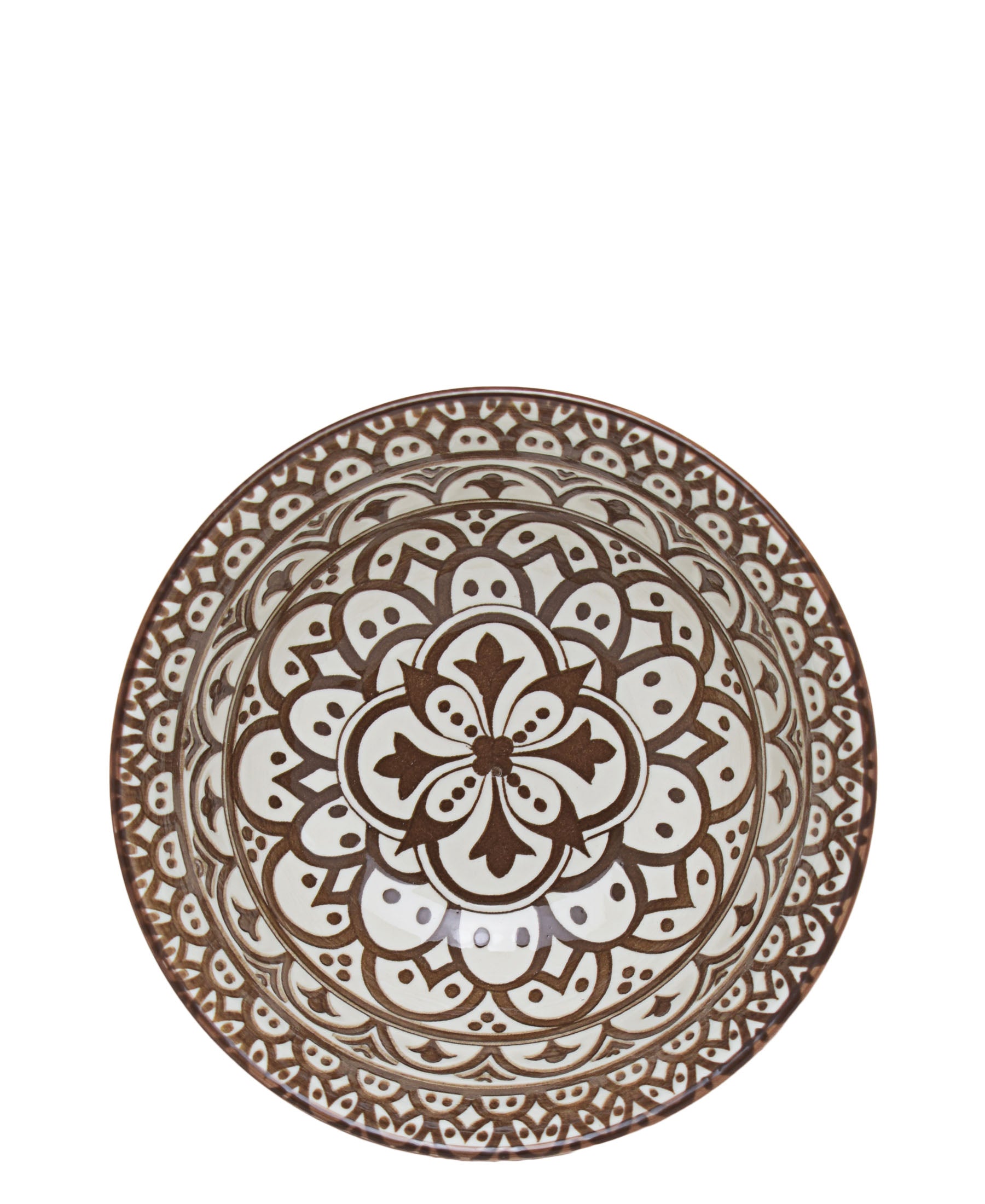 Shanghai Bowl 6.25cm - White, Brown & Orange – The Culinarium