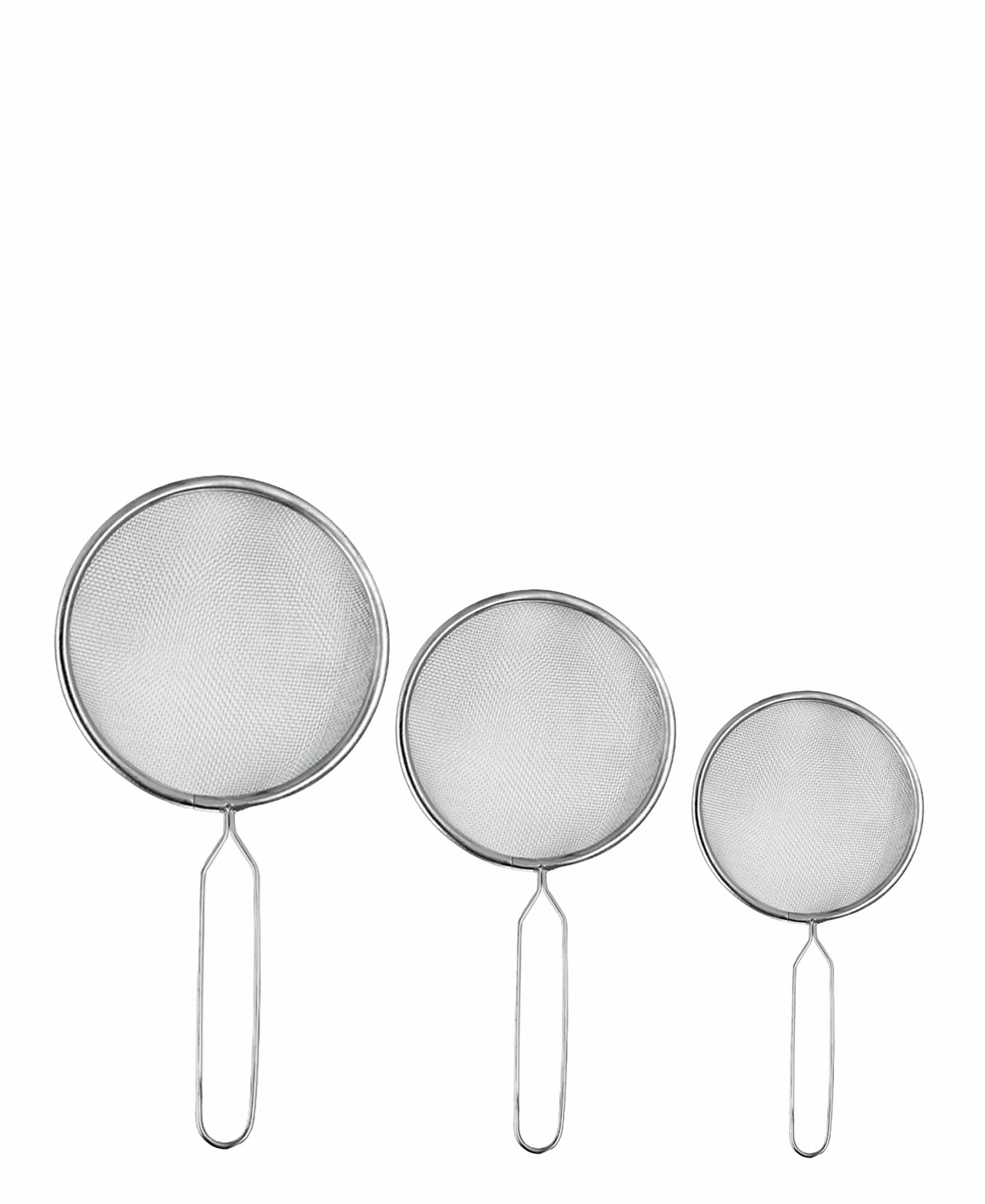 Kitchen Life 3 Piece Sieves - Silver – The Culinarium