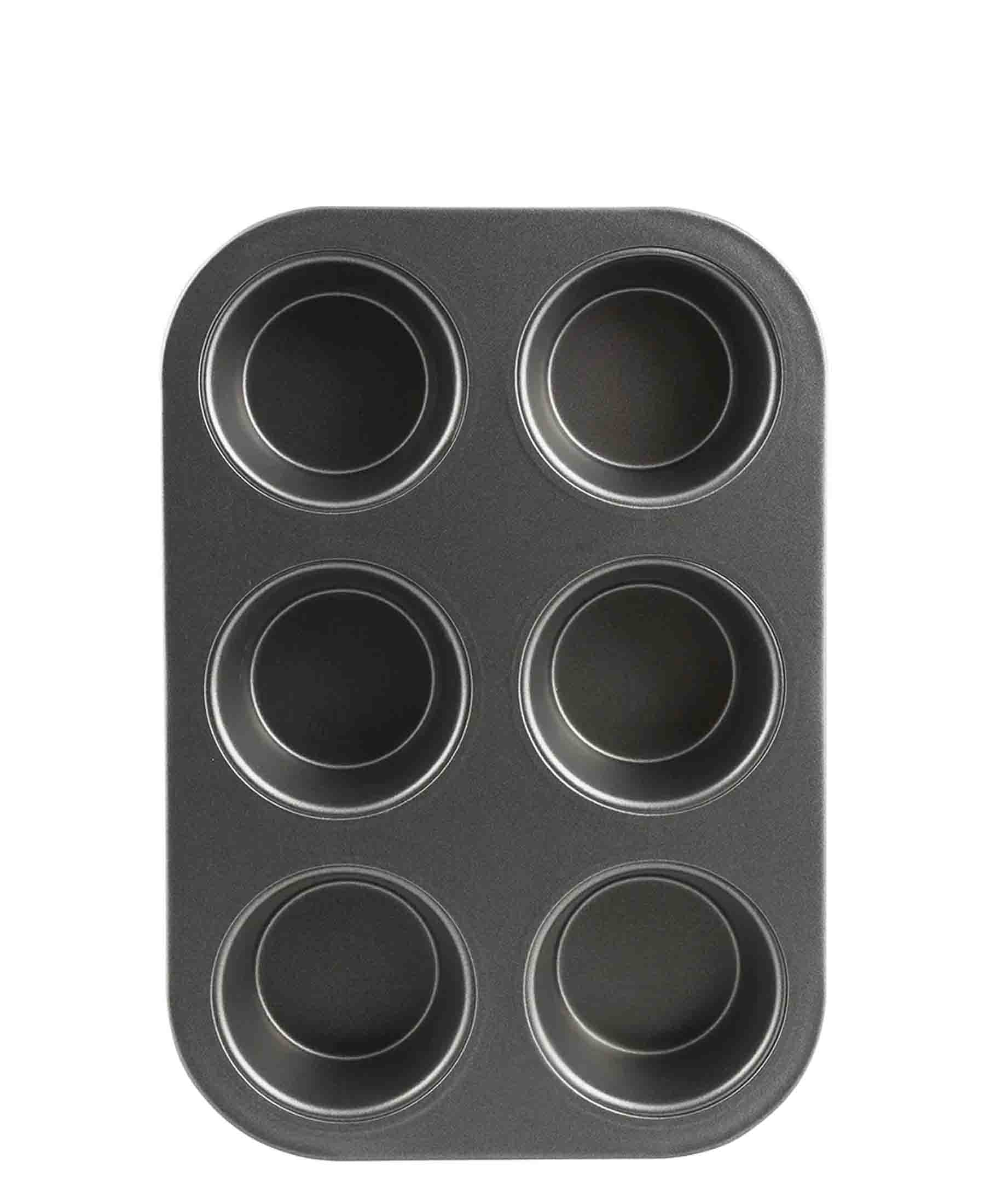 Kitchen Life 6 Cup Muffin Pan - Black – The Culinarium