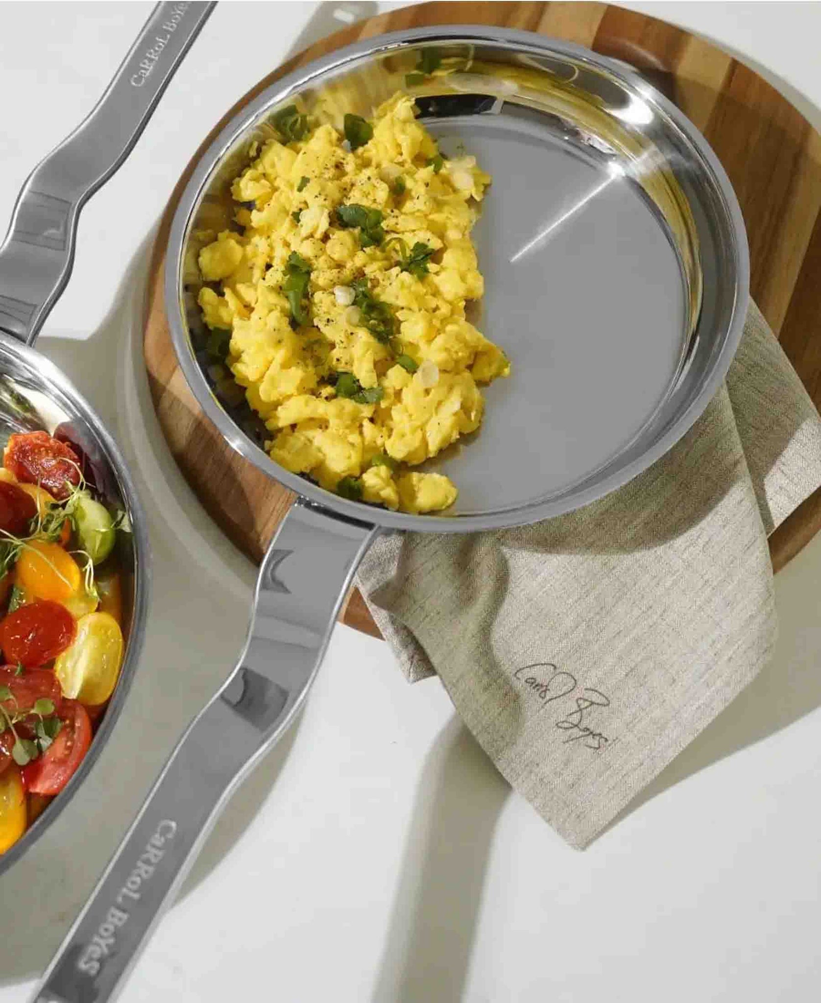 Carrol Boyes Flow 24cm Frying Pan - Silver – The Culinarium