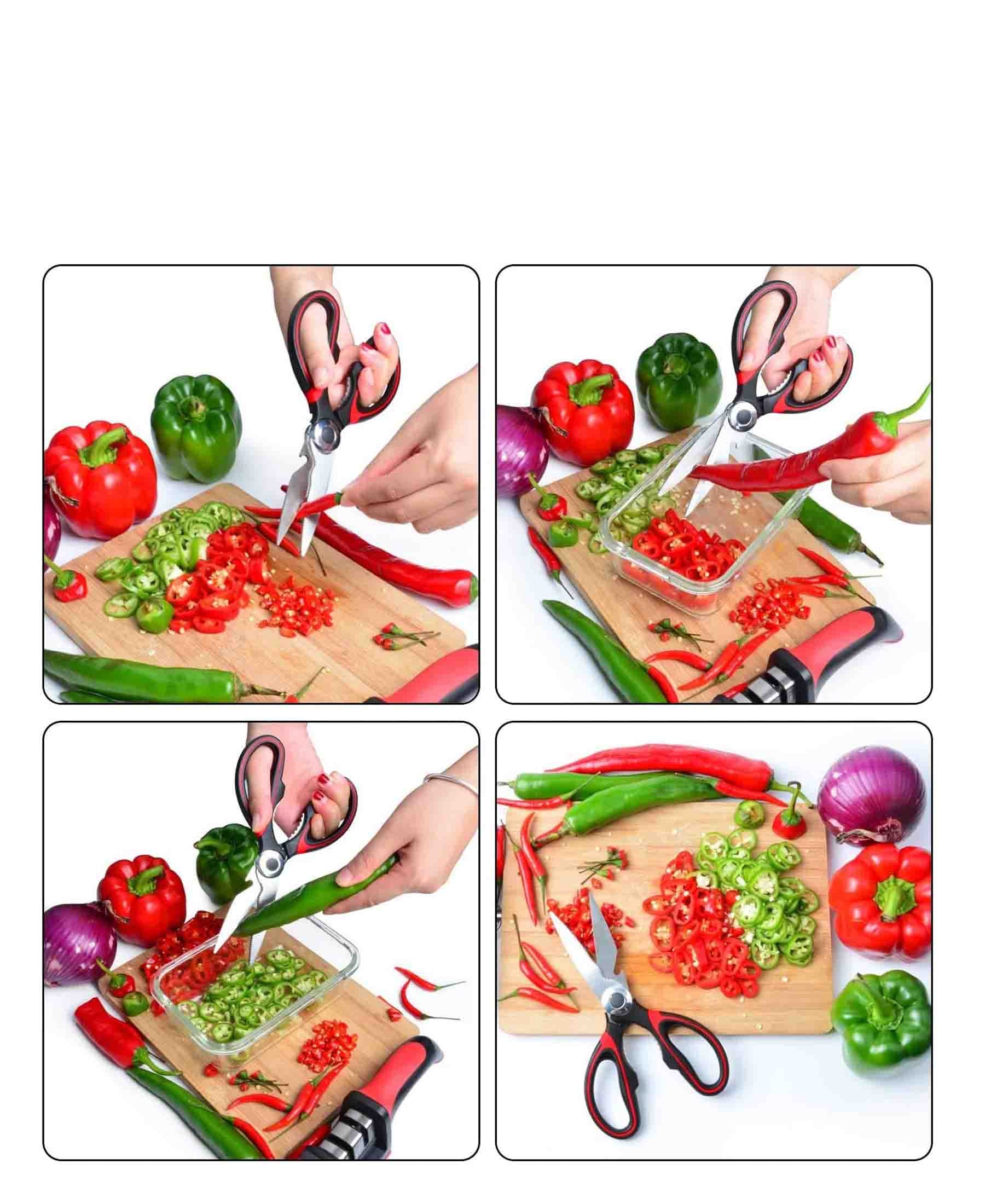 Creative Cooking Multi-Purpose Scissors - Black & Red – The Culinarium