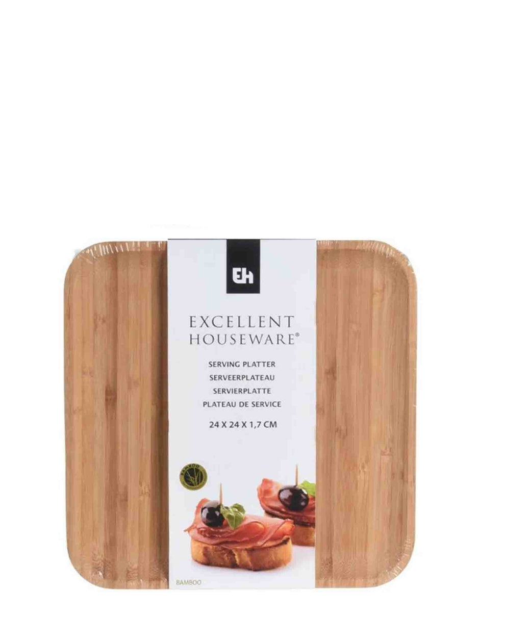 Excellent Houseware Bamboo Serving Tray - Brown – The Culinarium