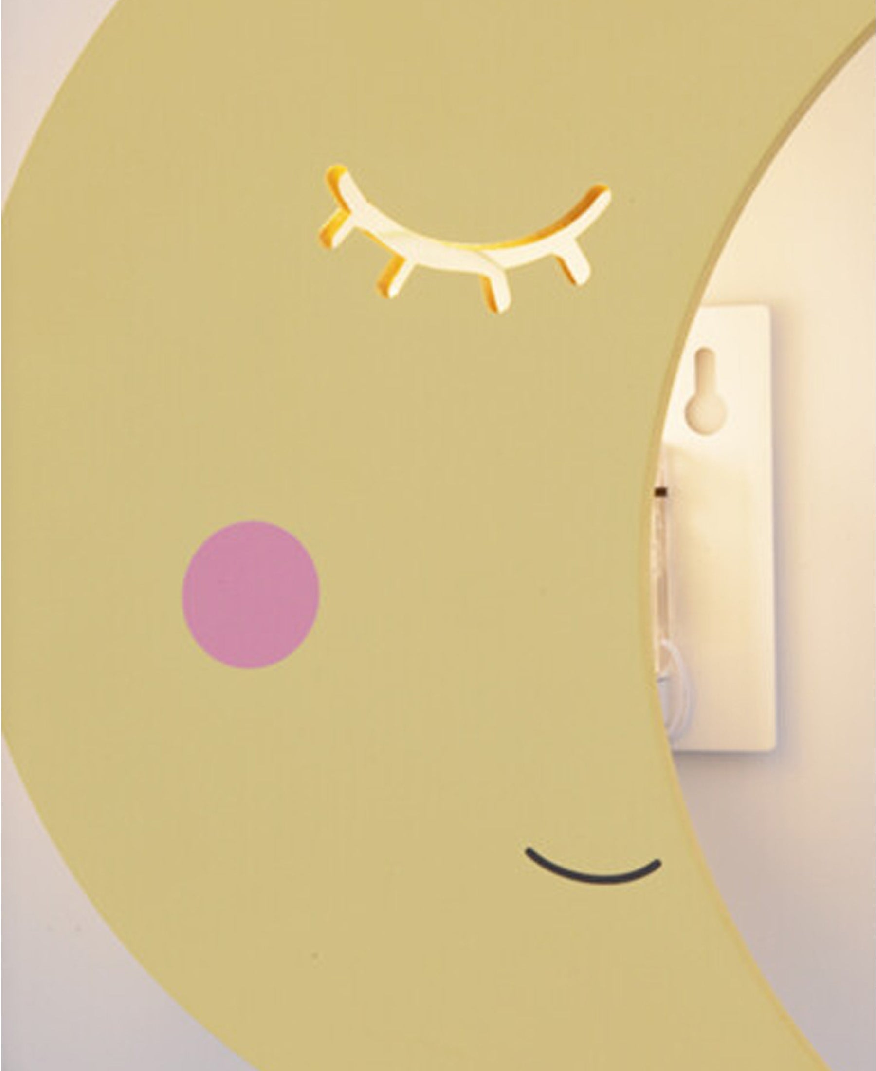Urban Decor Smiling Half Moon LED Night Light - Yellow – The Culinarium