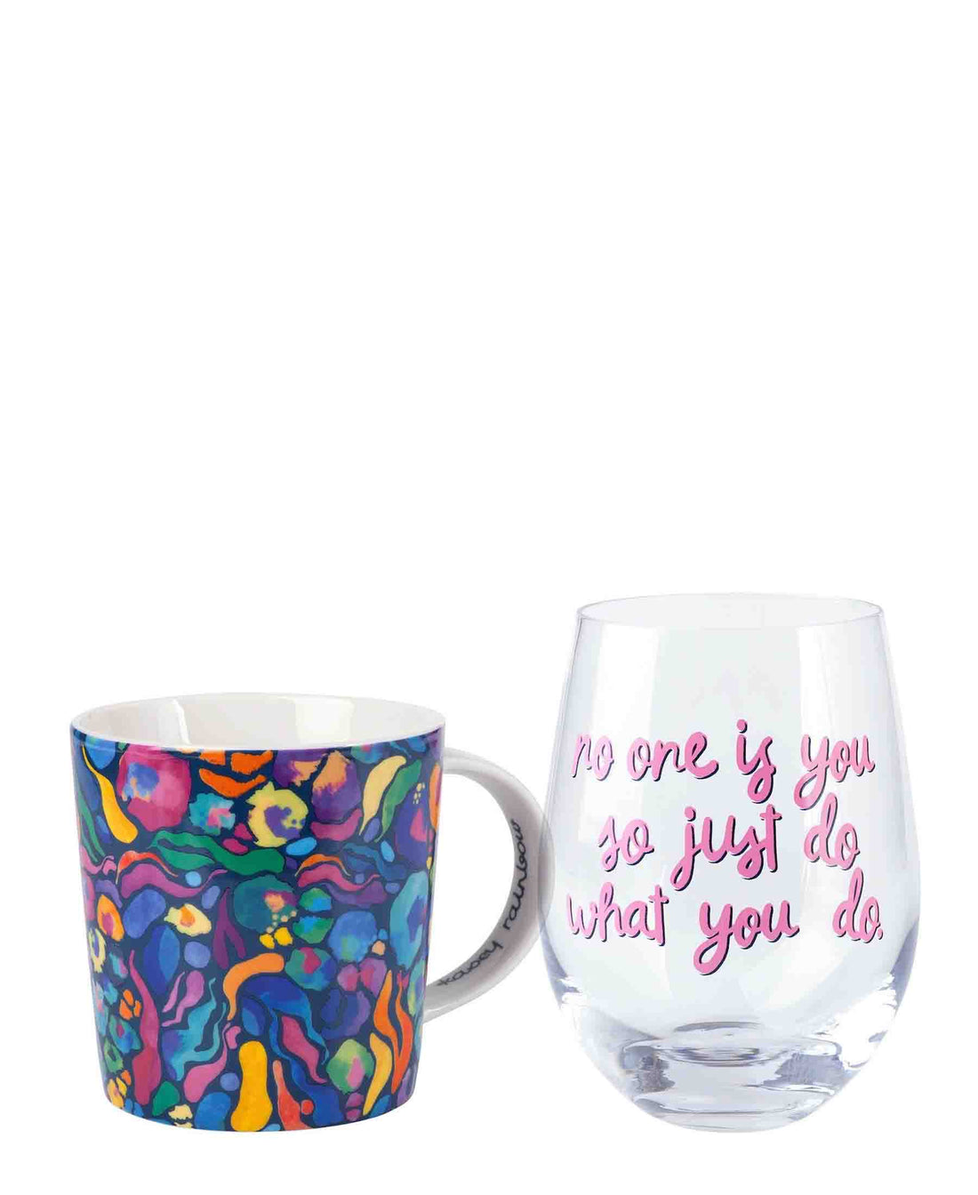 Kasey Rainbow Wild at Heart Mug & Glass Set Africa Navy – The Culinarium
