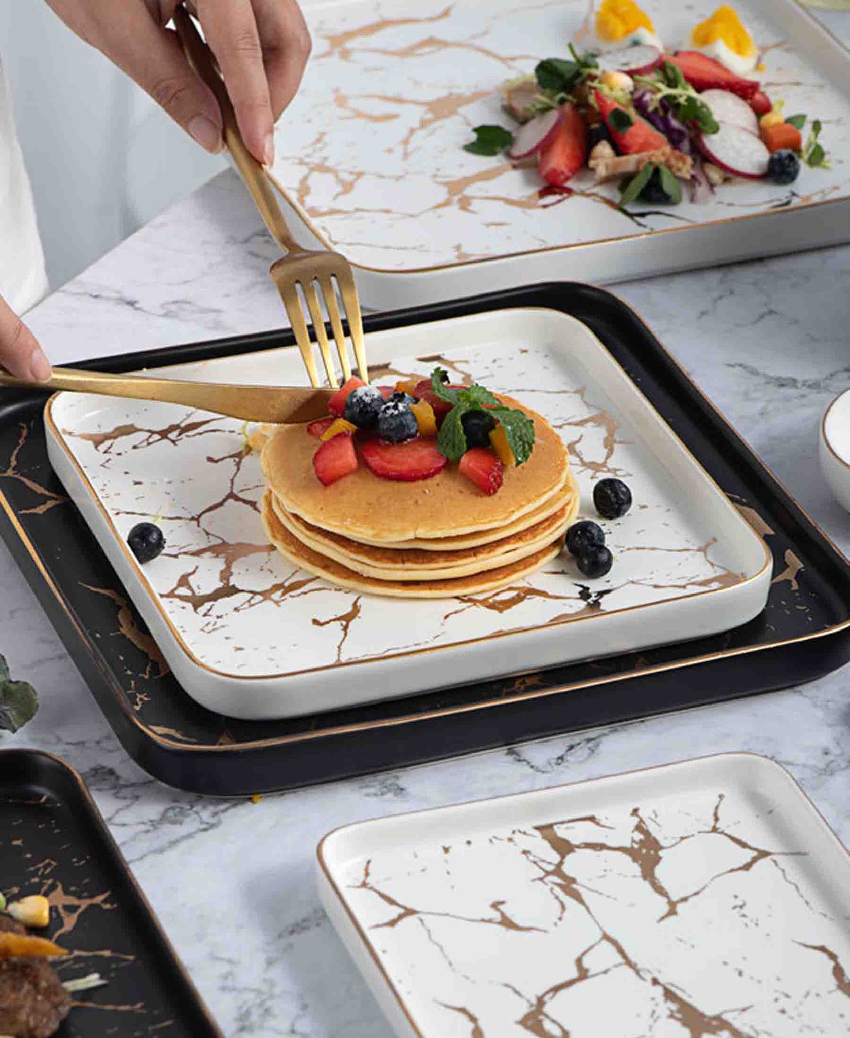 Kitchen Life Square Dinner Plate - White – The Culinarium