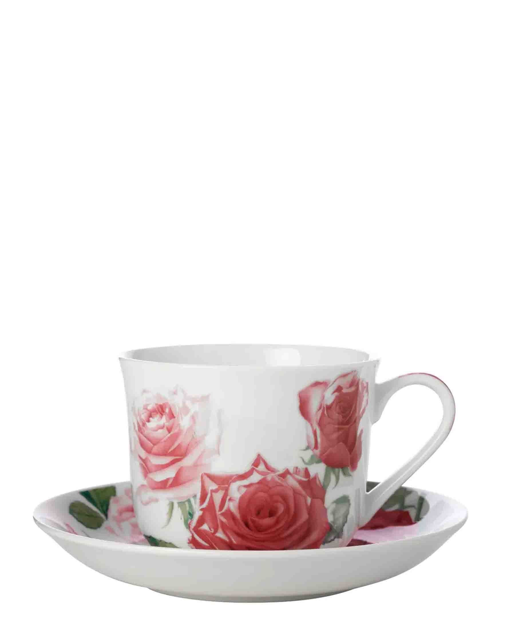 Katherine Castle Floriade Breakfast Cup & Saucer 480ML Roses – The ...