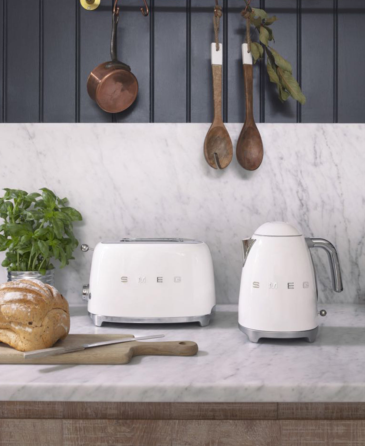 Smeg Kettle & Toaster Combo White – The Culinarium