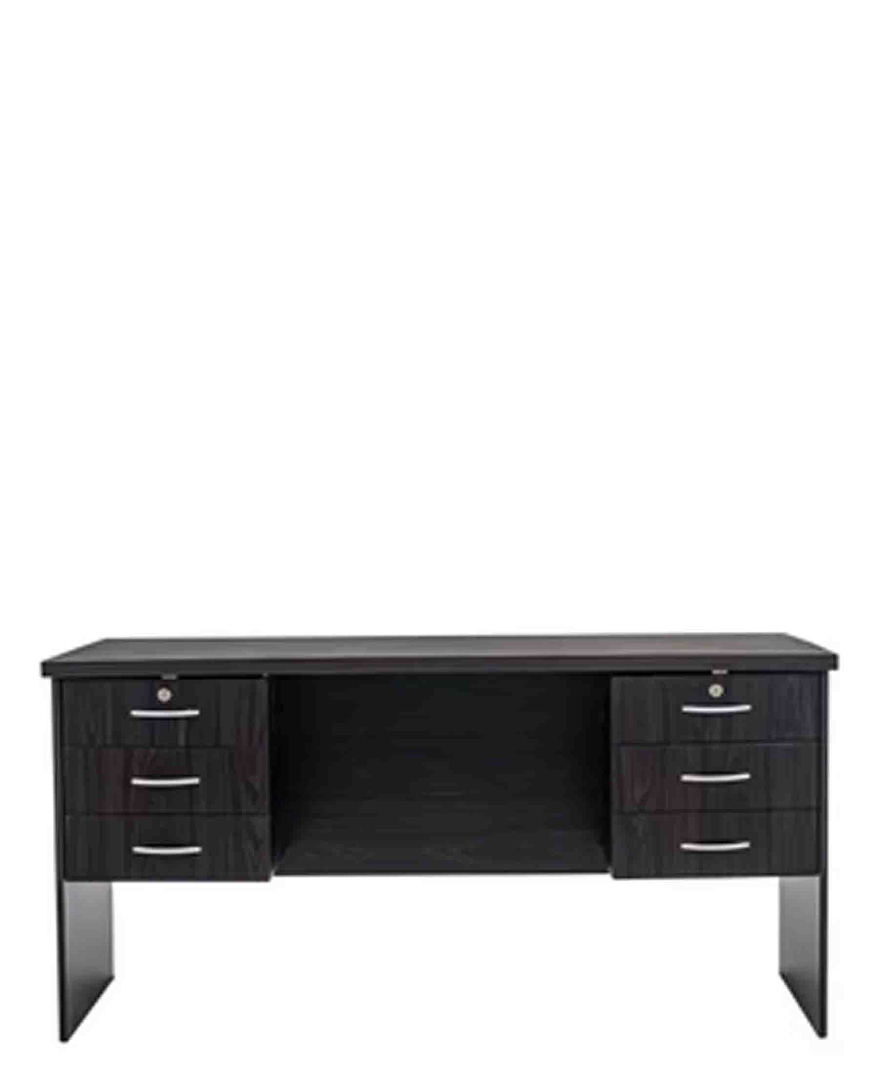 The Office 6 Drawer Desk - Dark Brown – The Culinarium